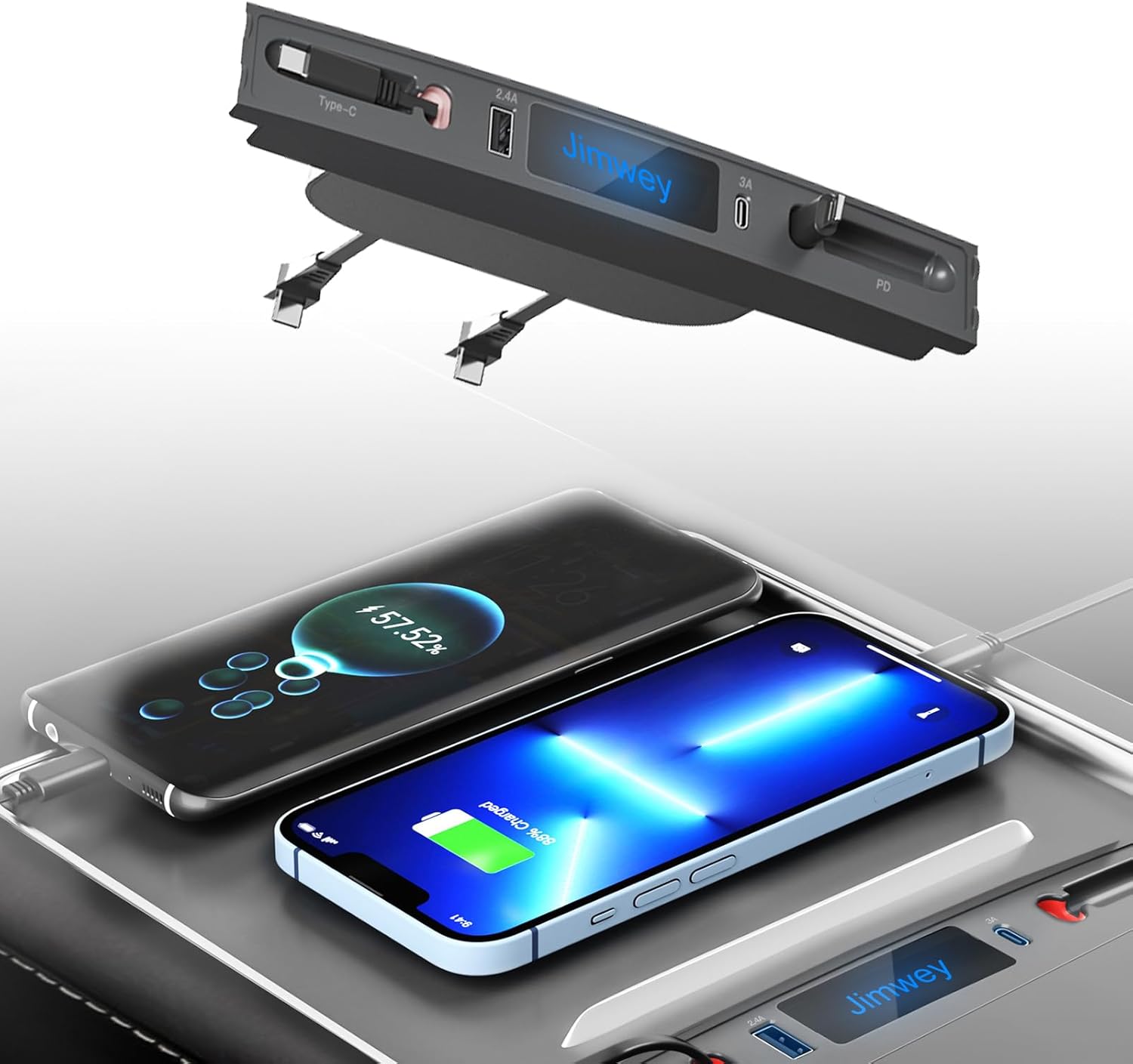 Amazon.com: Tesla USB Hub with Retractable Cable - Jimwey Fast Charging ...