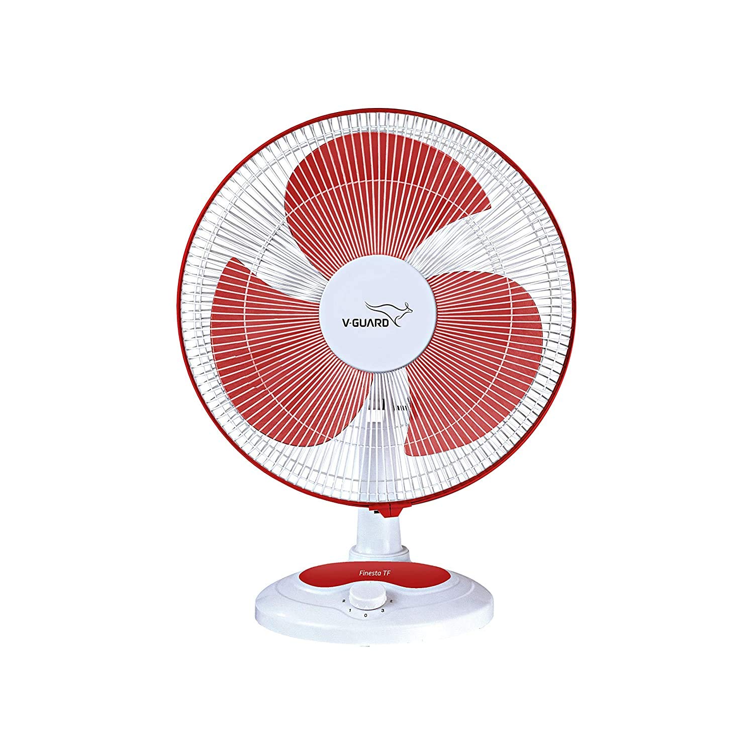 Buy V-Guard Finesta Table Fan- TF Red White- 400mm Online at Low Prices ...