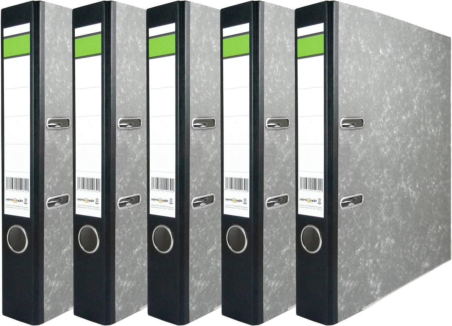 versando 10x schmaler Ordner DIN A4 Rücken 5cm Aktenordner Ringordner ...