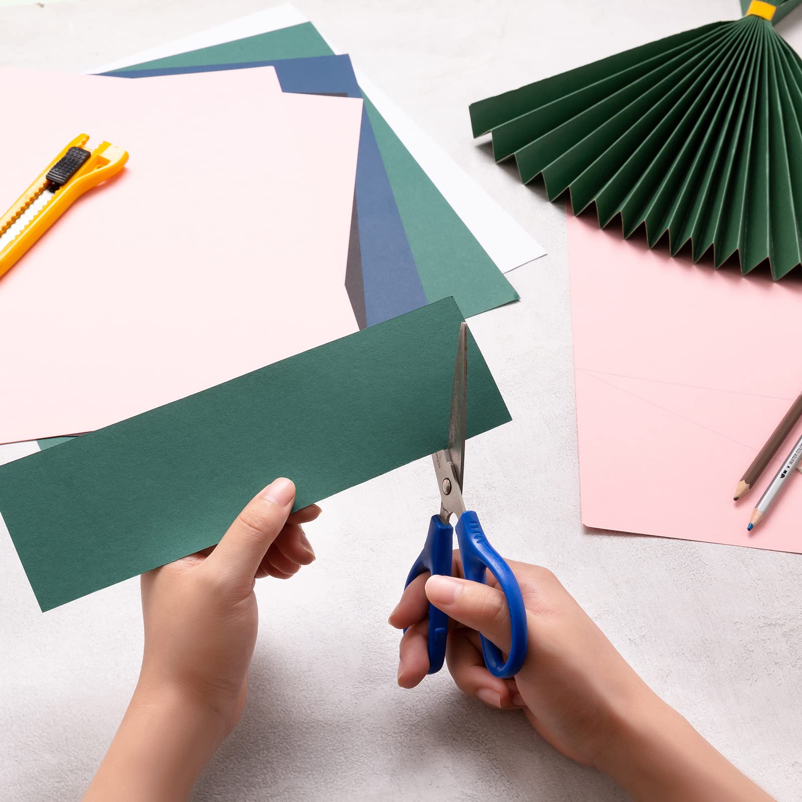 Snapklik.com : 100 Pack Thick Paper Cardstock Blank Heavy Cards Stock ...