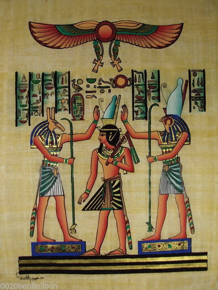 100 Authentic Egyptian Original Hand Painted Painting Papyrus Paper ...