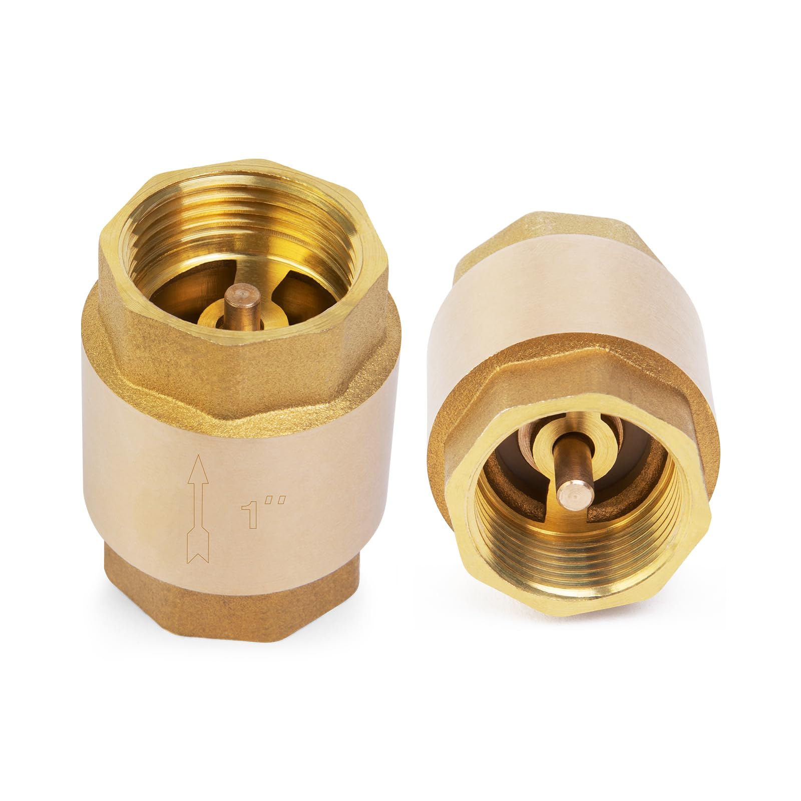 Snapklik.com : ChillWaves Brass In-Line Spring Check Valve DN25 1 ...