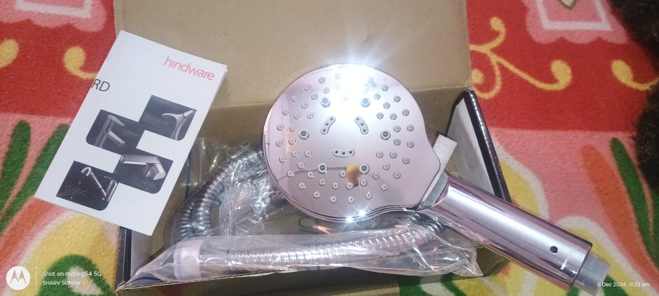 Hindware Italian Collection F160209CP 6-Flow Hand Shower for Bathroom ...
