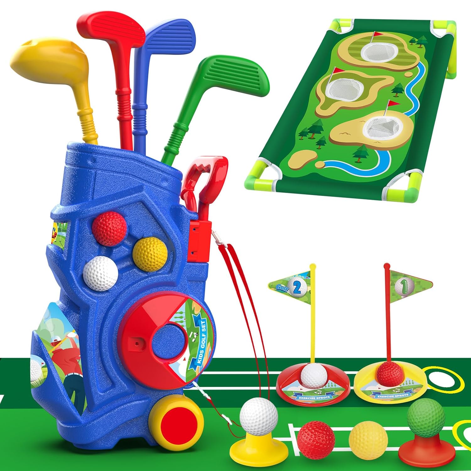 Buy Letapapa Kids Golf Club Set, Toddler Golf Set with Golf Board ...