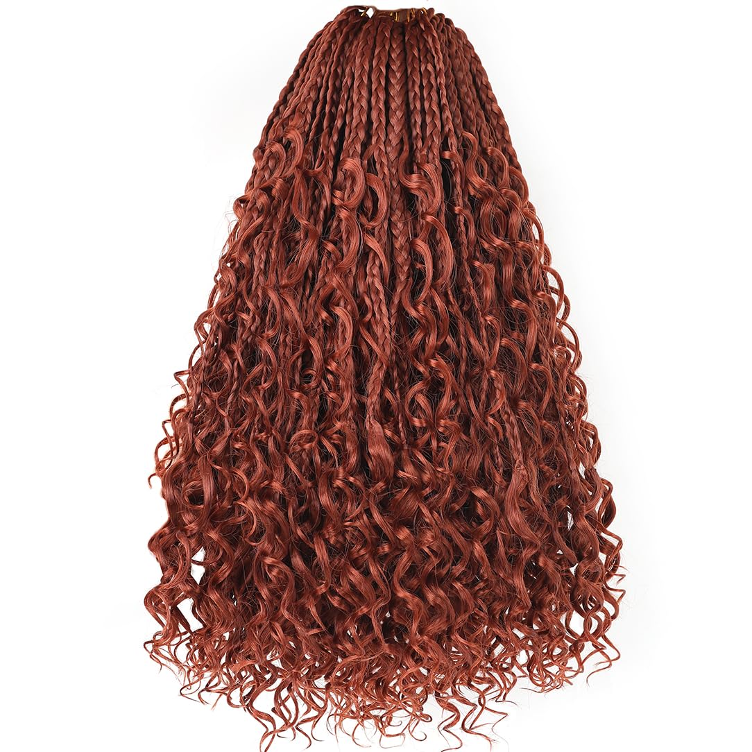 Amazon.com : Beverlee 14 Inch Boho Box Braids - 8 Packs Goddess Braids ...