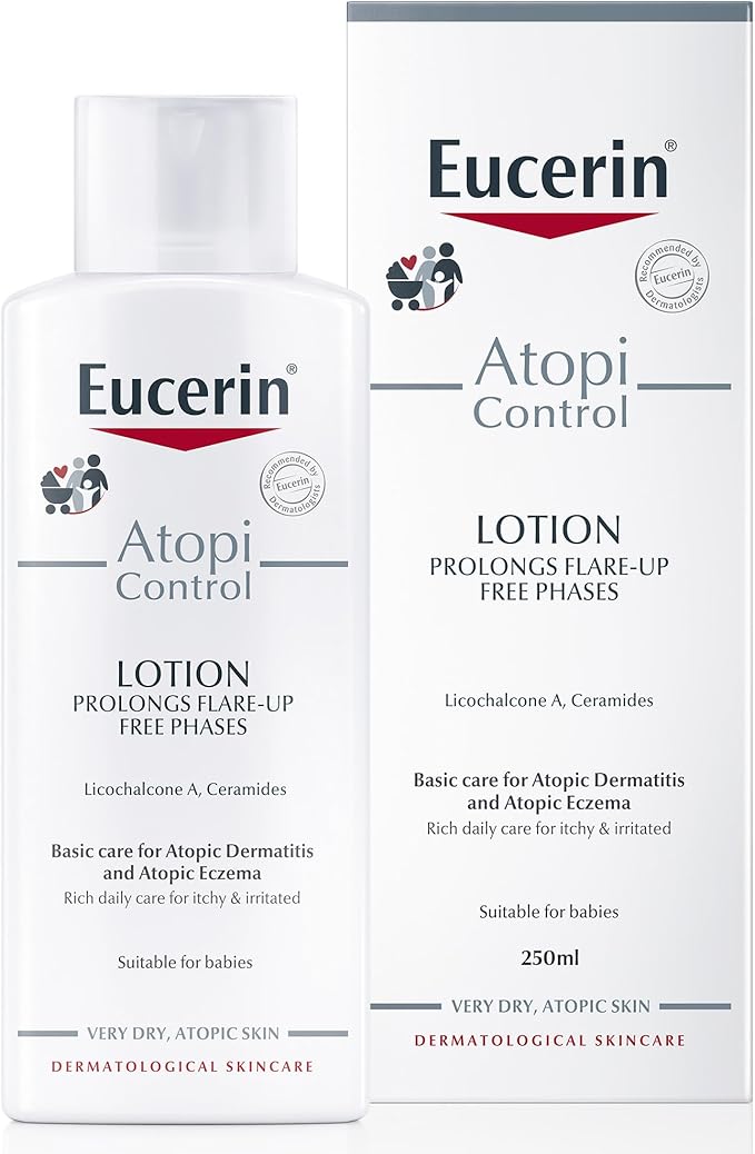 Eucerin AtopiControl Body Lotion with Natural Omega Oils and Ceramides ...