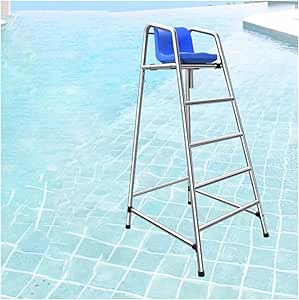 WTLONBF 180cm High Swimming Pool Safety Lifeguard Chair, 304 Stainless ...