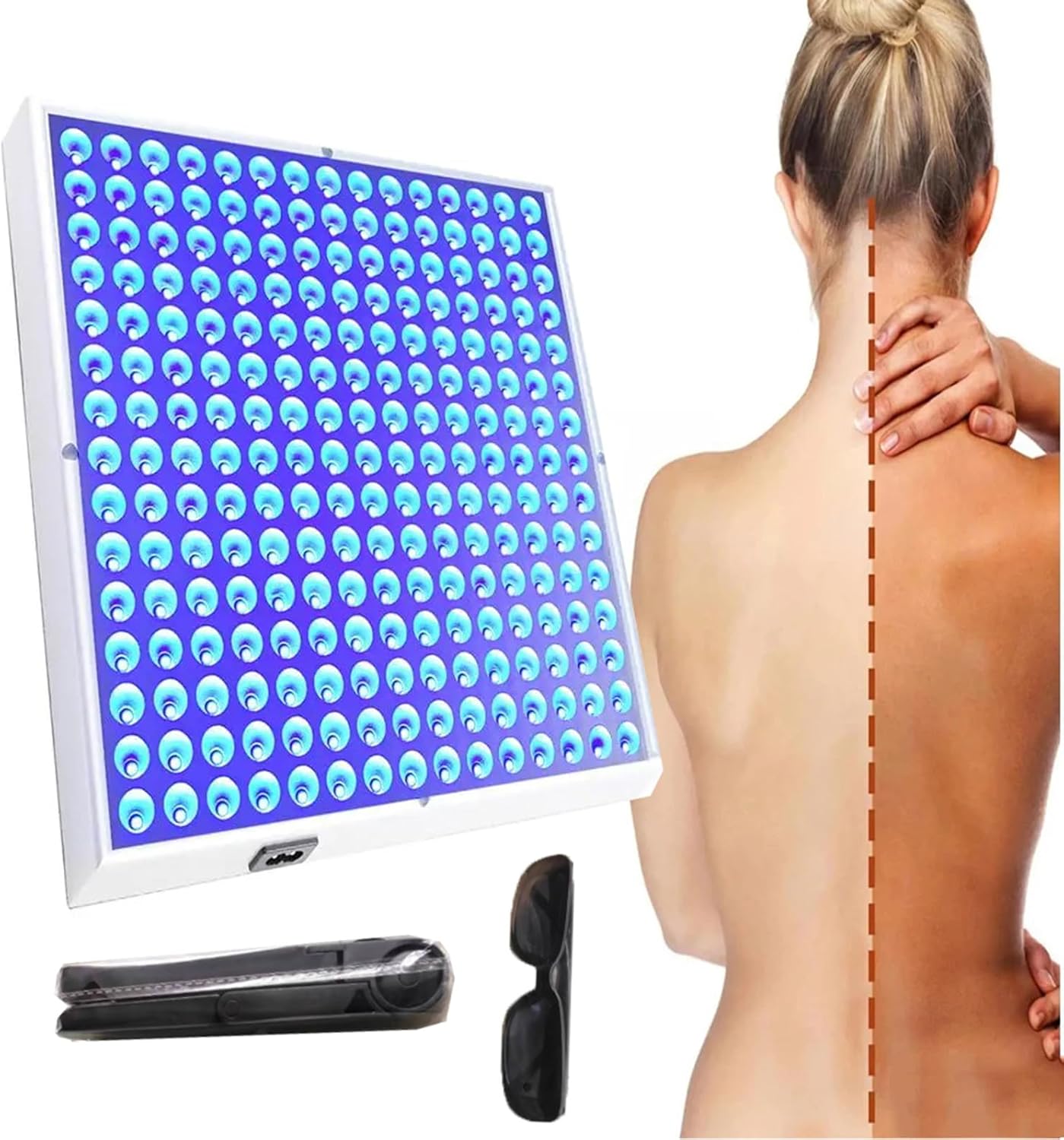 45W Ta-n-ning Lamp with Glasses & Bracket, 460nm Full Blue Light Home ...