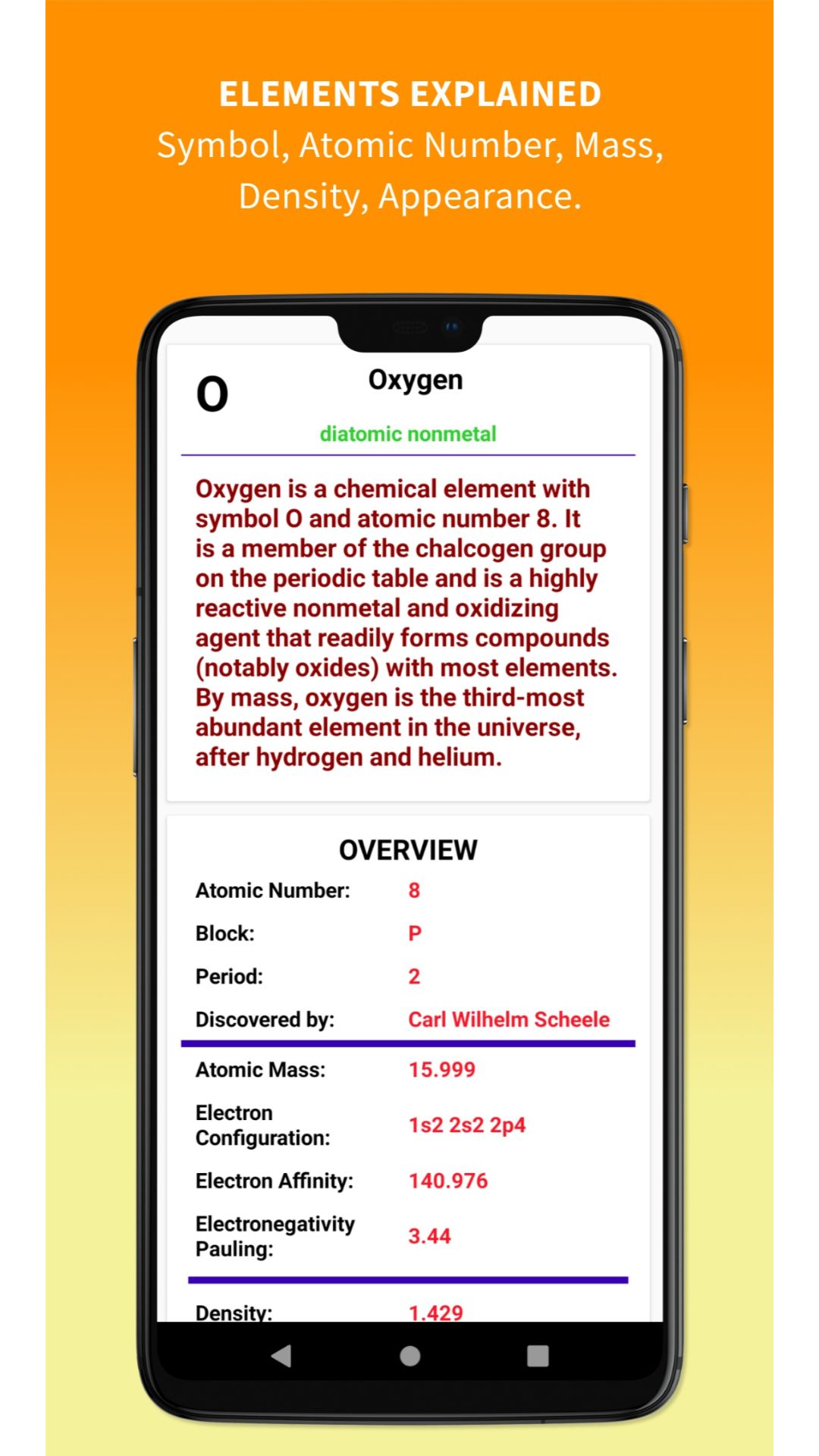Chemistry Periodic Table - Elements & Compounds - App on Amazon Appstore