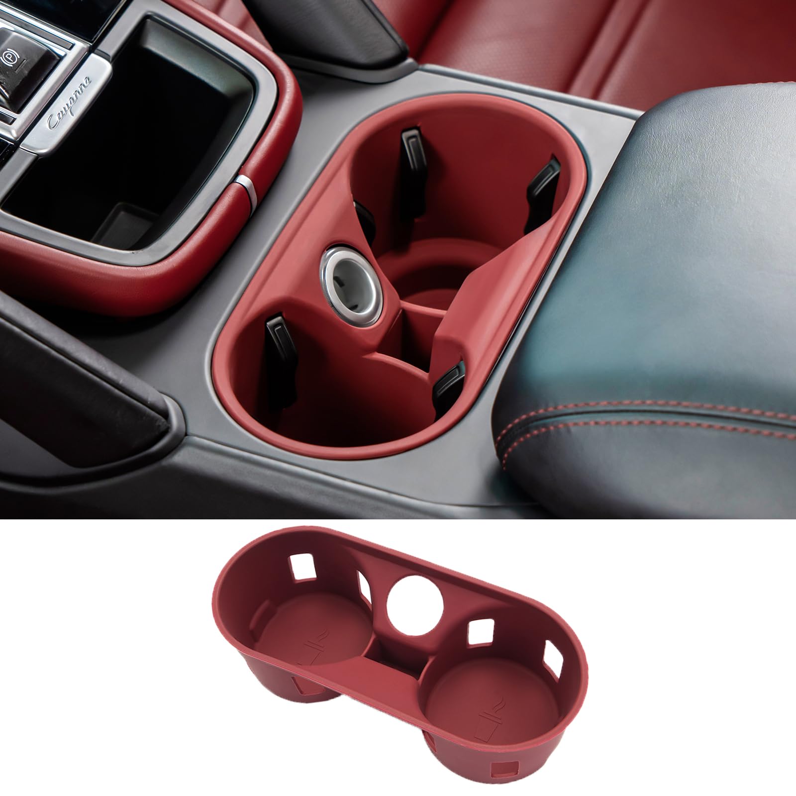 Amazon.com: Cup Holder Coasters for Cayenne Accessories, Silicone Non ...
