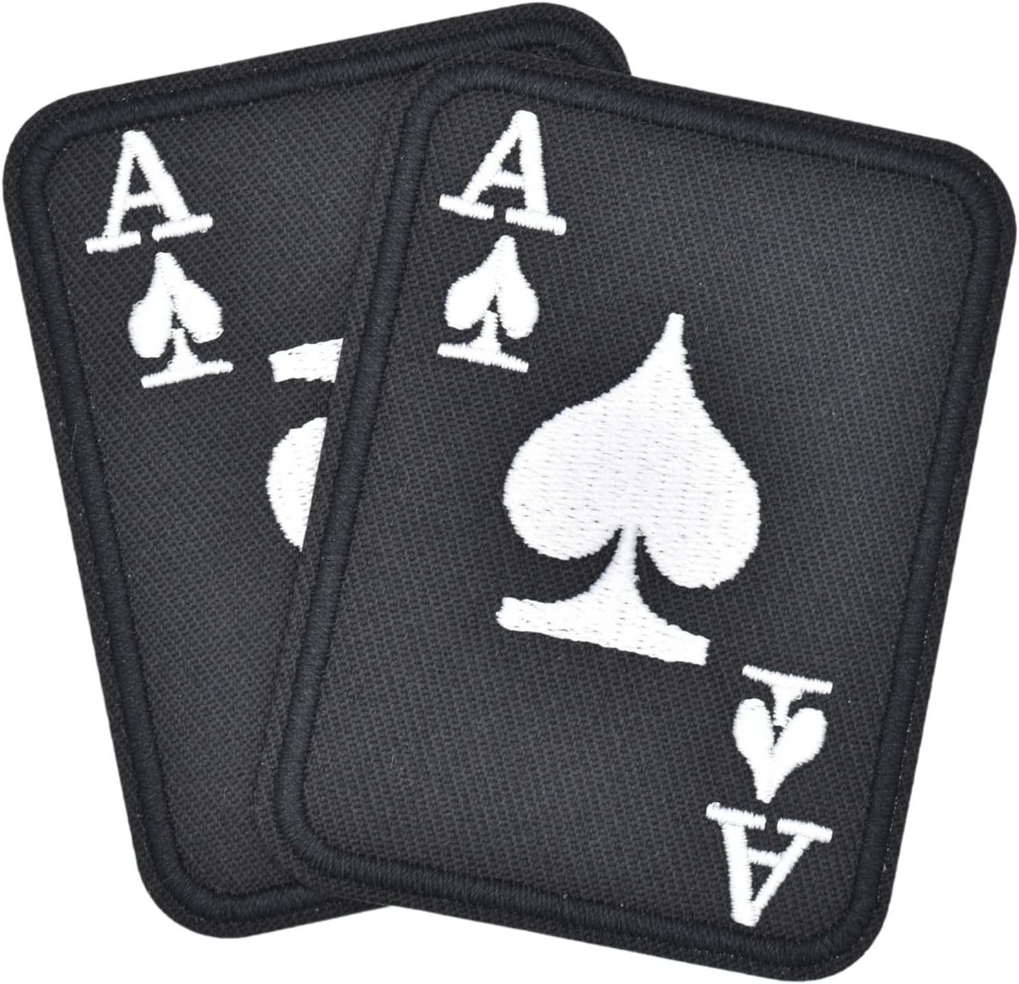 Amazon.com: Ctctoo 2pcs Ace of Spades Embroidered Iron on Patches for ...