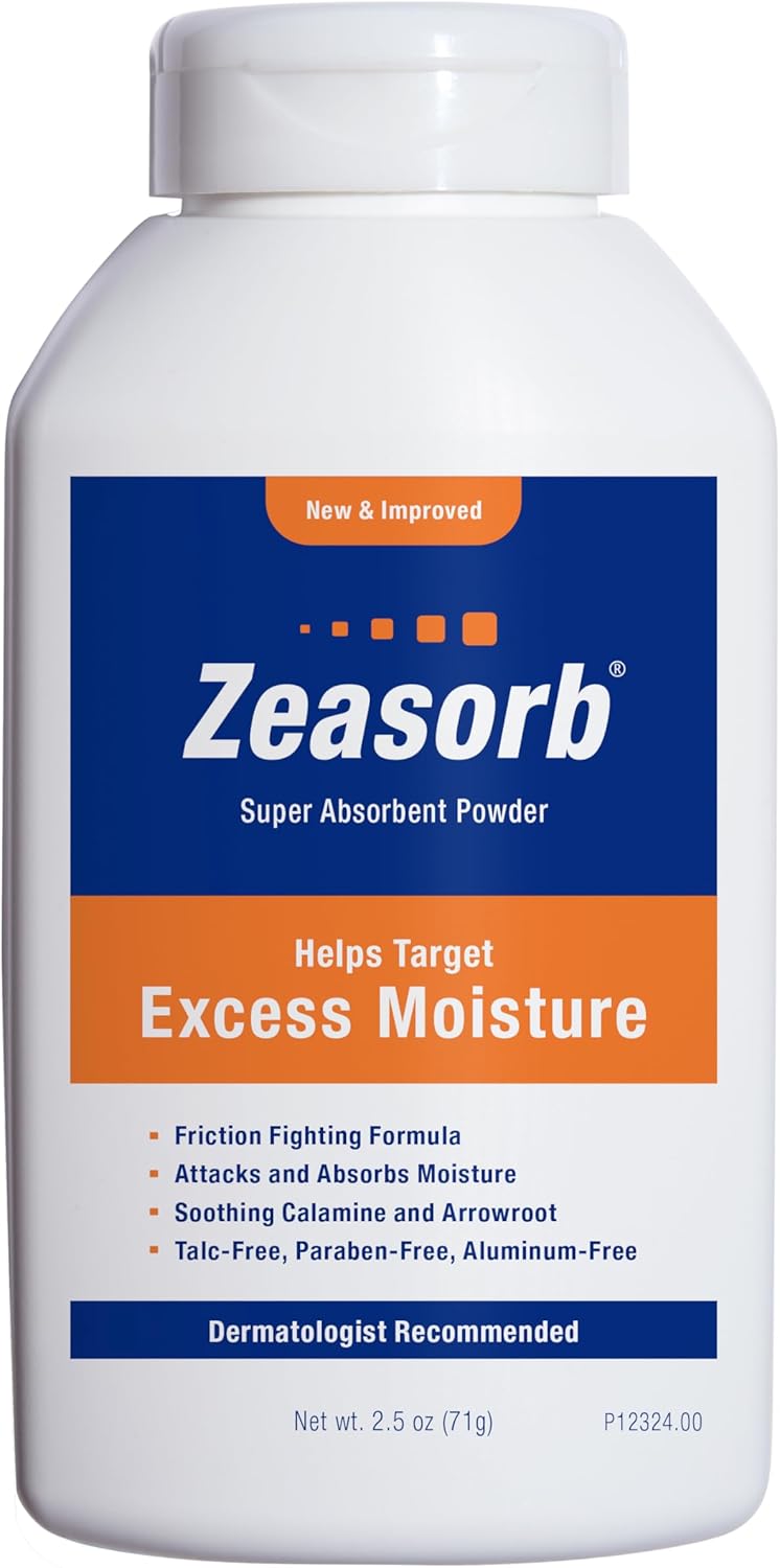 Zeasorb Excess Moisture Control Super Absorbent Foot & Body Powder ...
