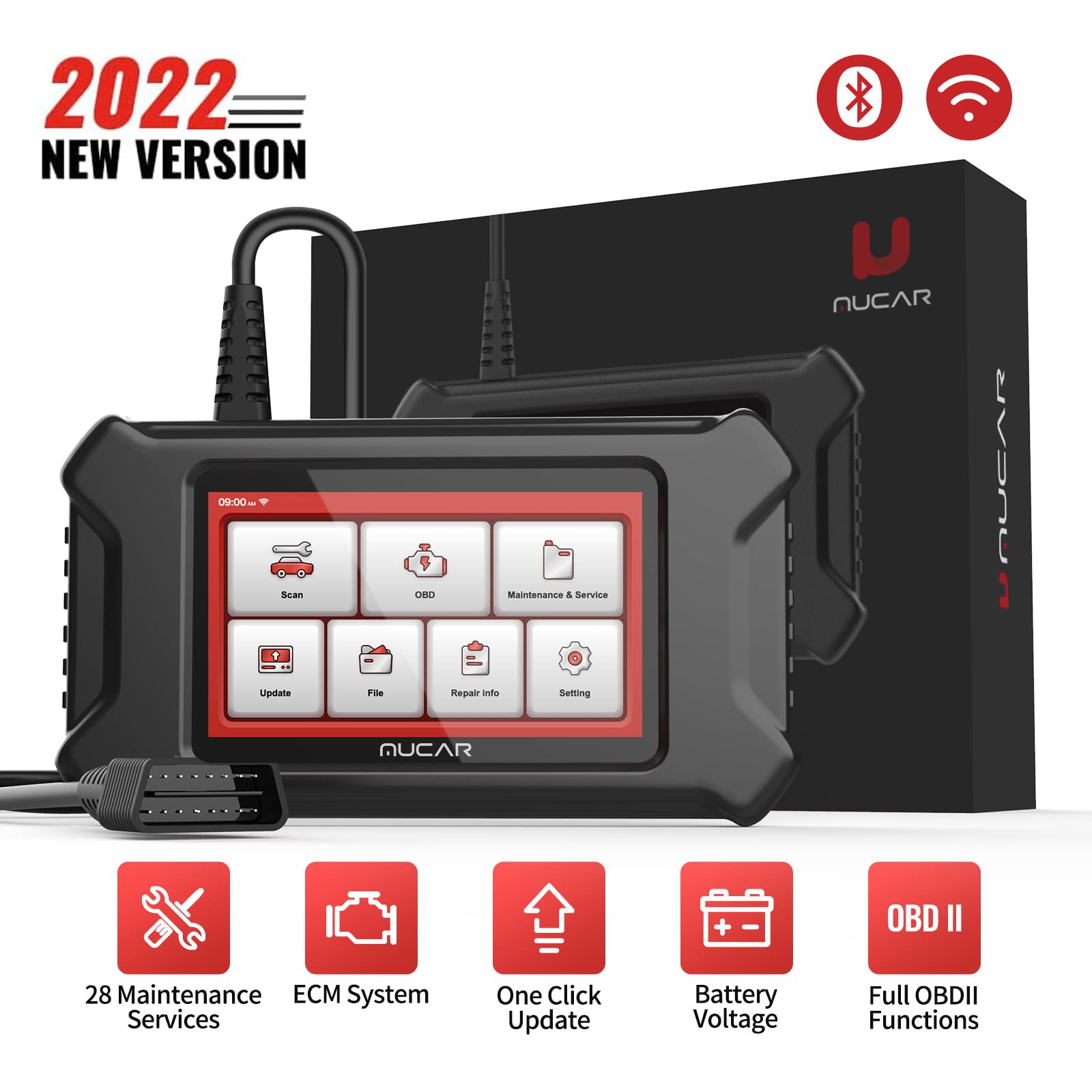 Buy mucar CS90 Car Diagnostic Tool, ECM + 28 Lifetime Free Reset, Check ...