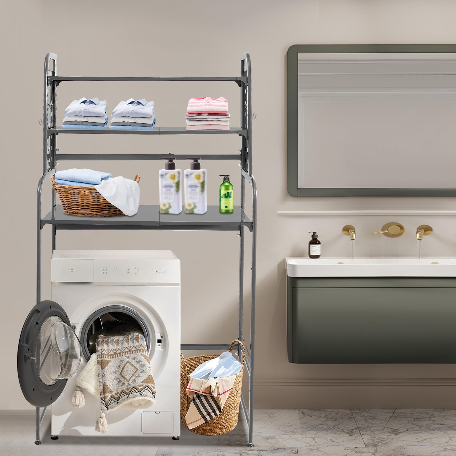 Expandable Laundry Room Shelving