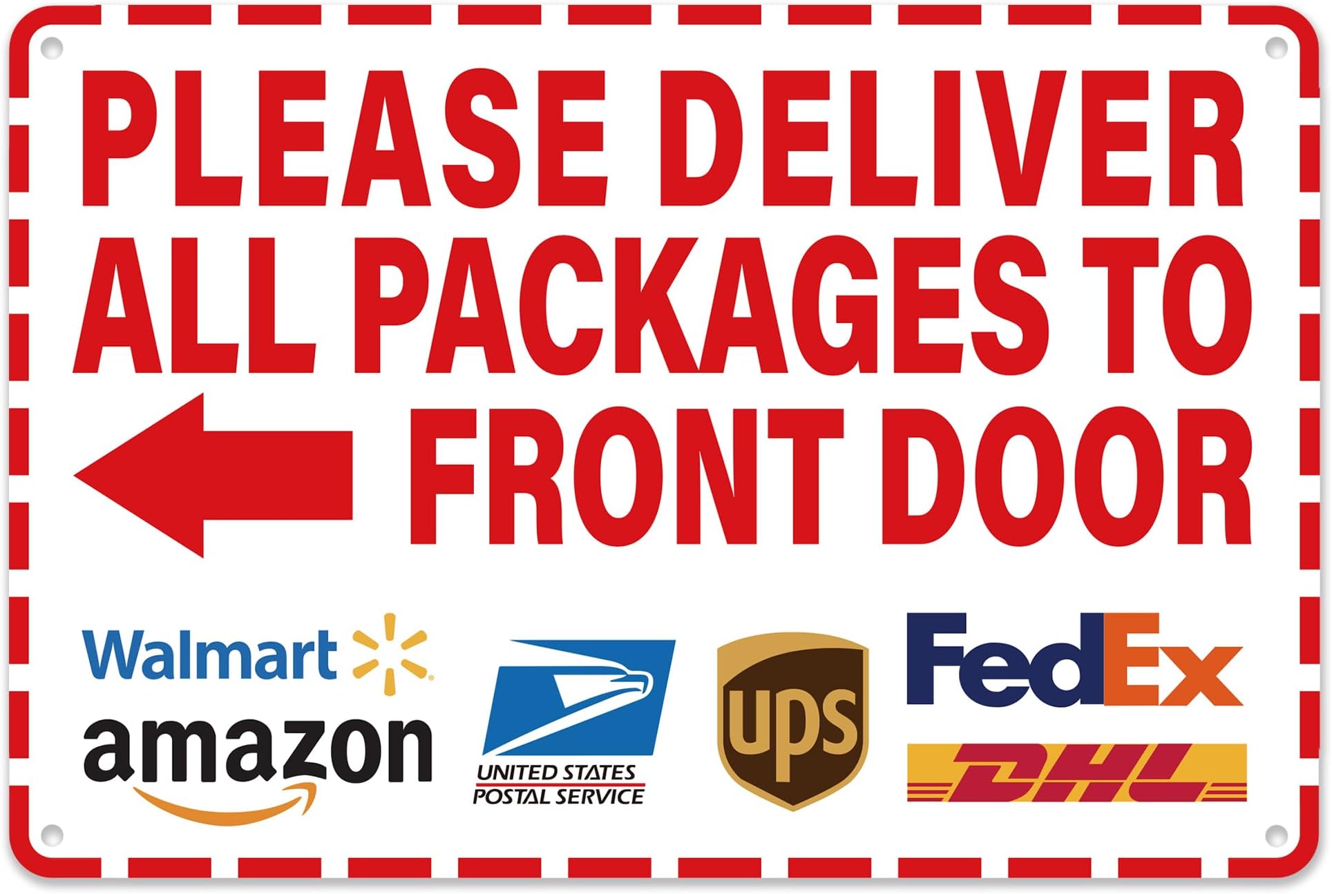 Amazon.com: Please Leave Packages and Deliveries Here Sign，Self ...