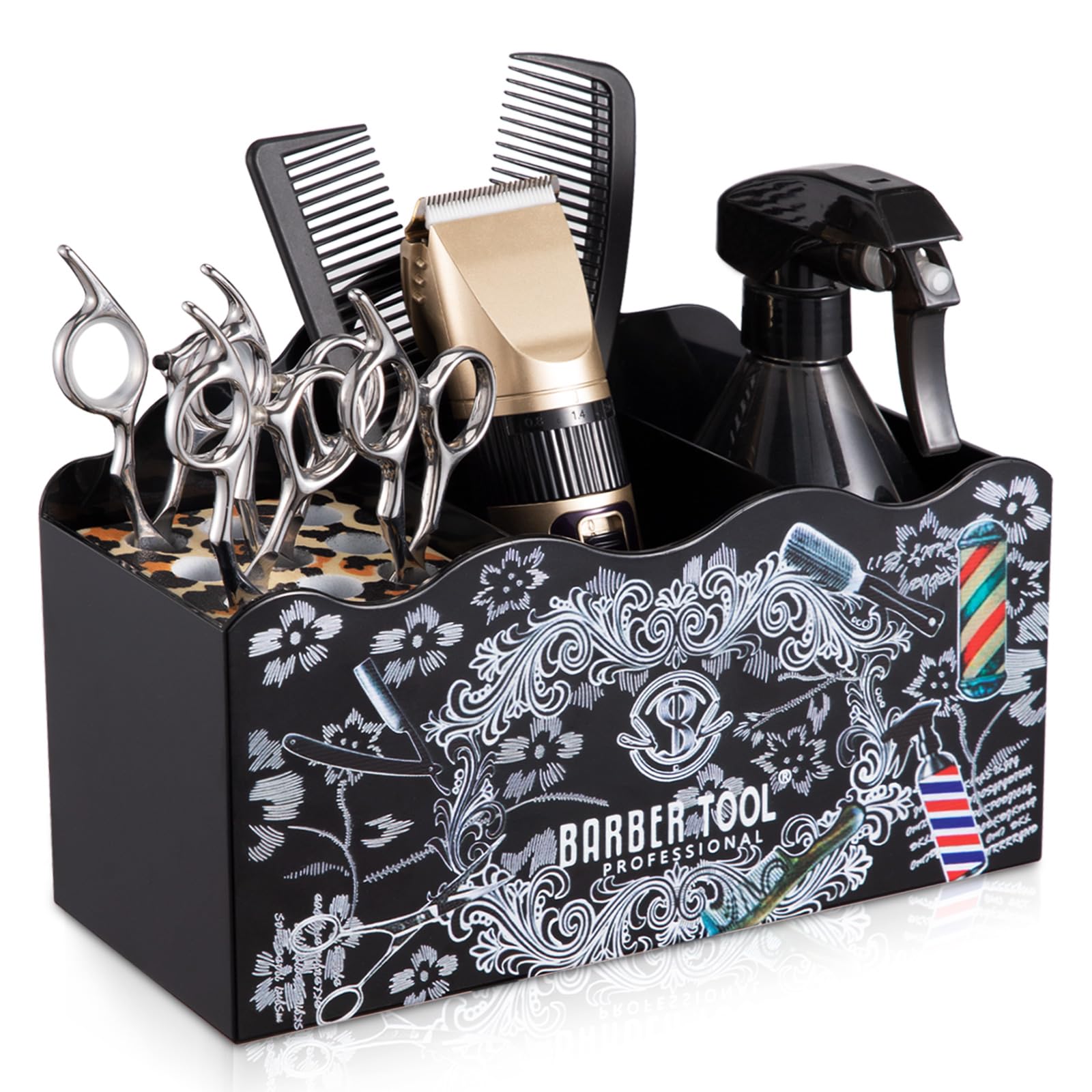 Amazon.com: Noverlife Barber Scissor Shear Holder Box, Desktop ...