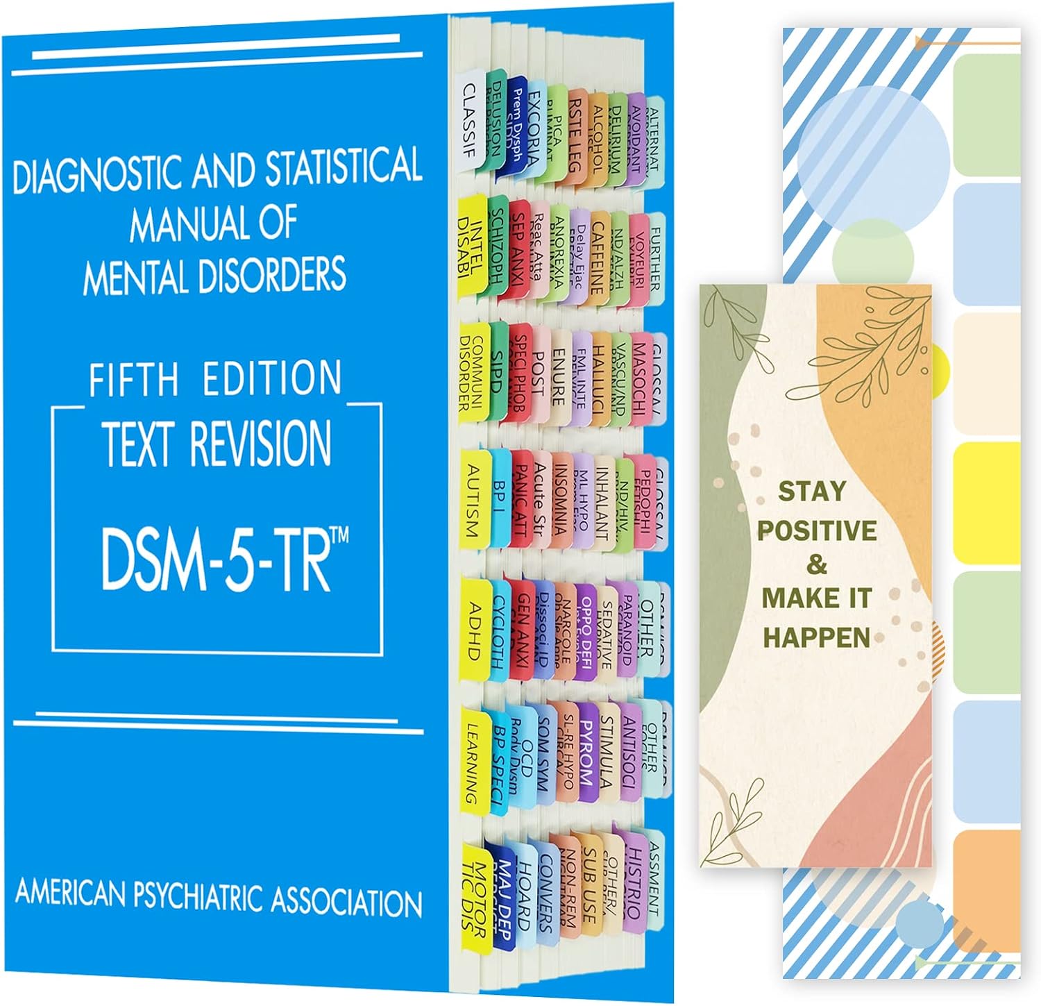 Buy Index Tabs for DSM-5-TR, DSM-5, Color-Coded and Laminated DSM-V-TR ...