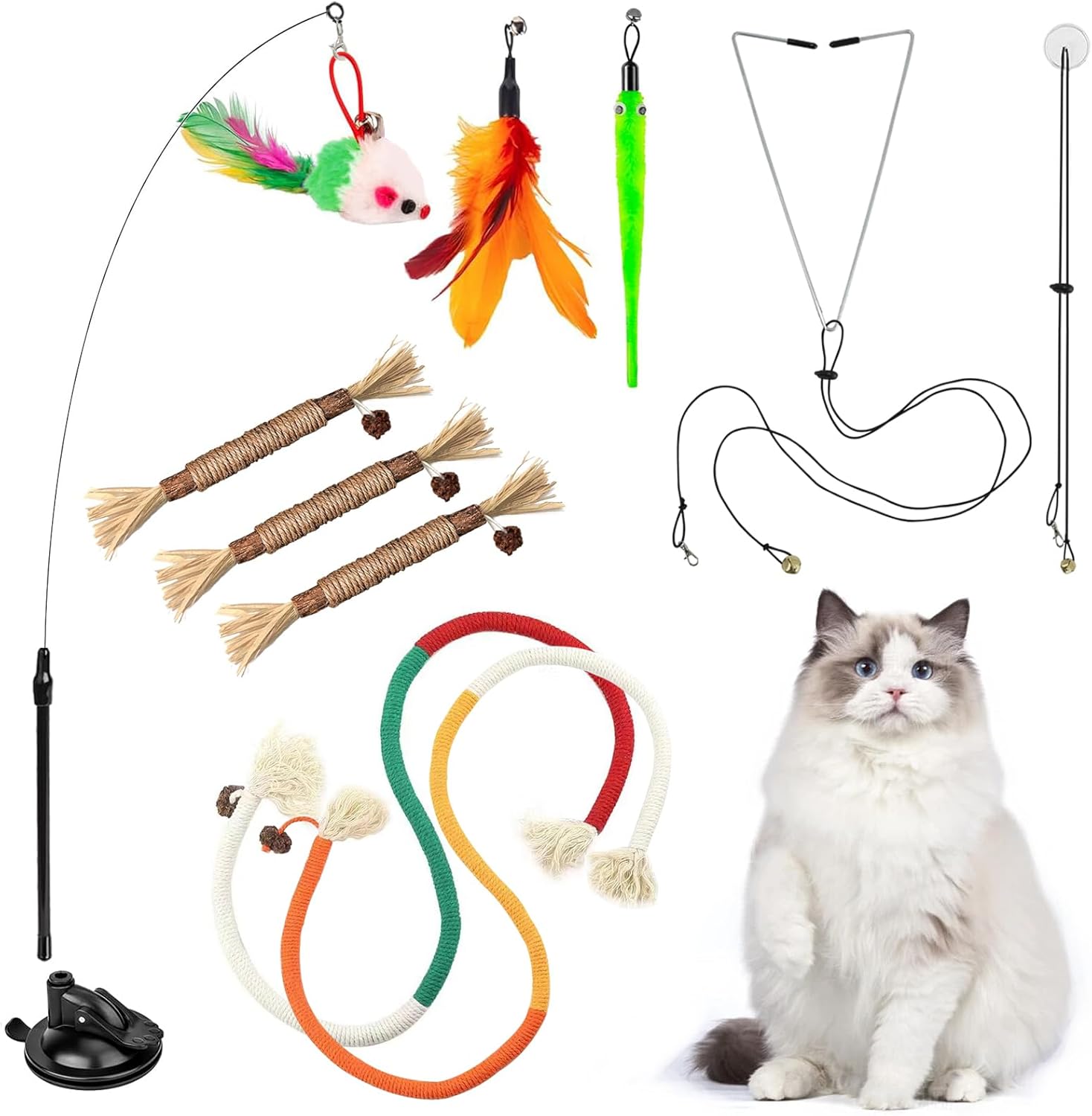 Amazon.com: Interactive Cat Toys with Silvervine Cat Chew Toy Sets ...
