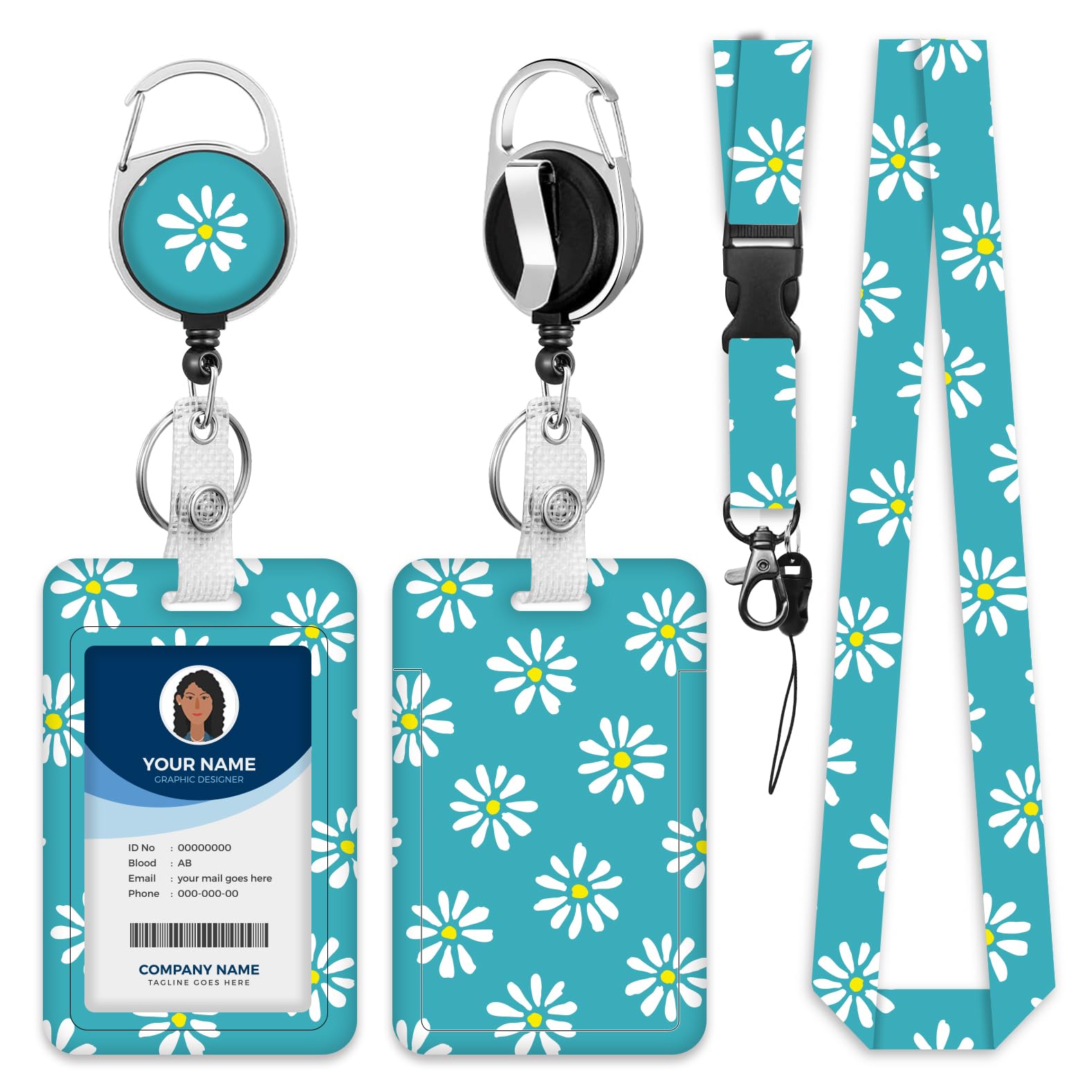 Amazon.com : Lanyards for ID Badge Holder for Women Cute, Teacher ...
