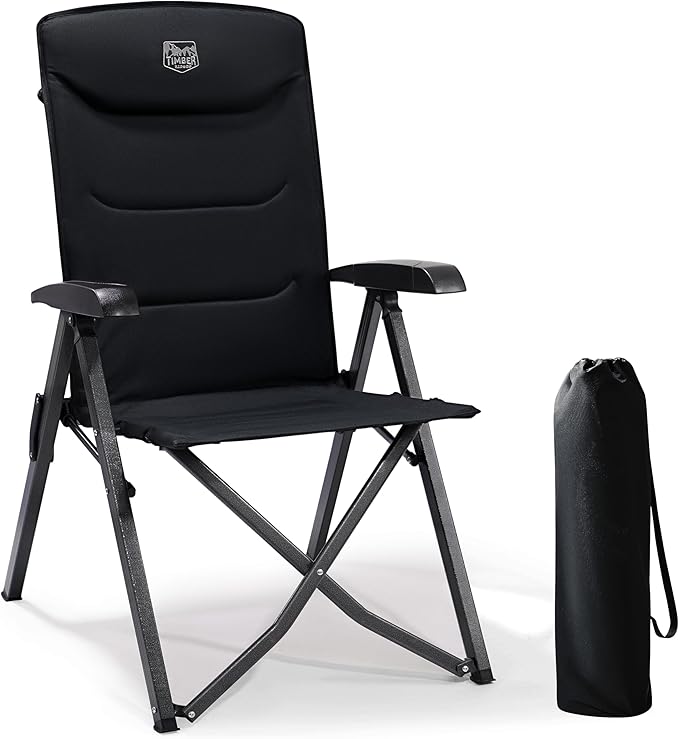 TIMBER RIDGE Camping Chairs for Adults Heavy Duty, Oversized Folding ...