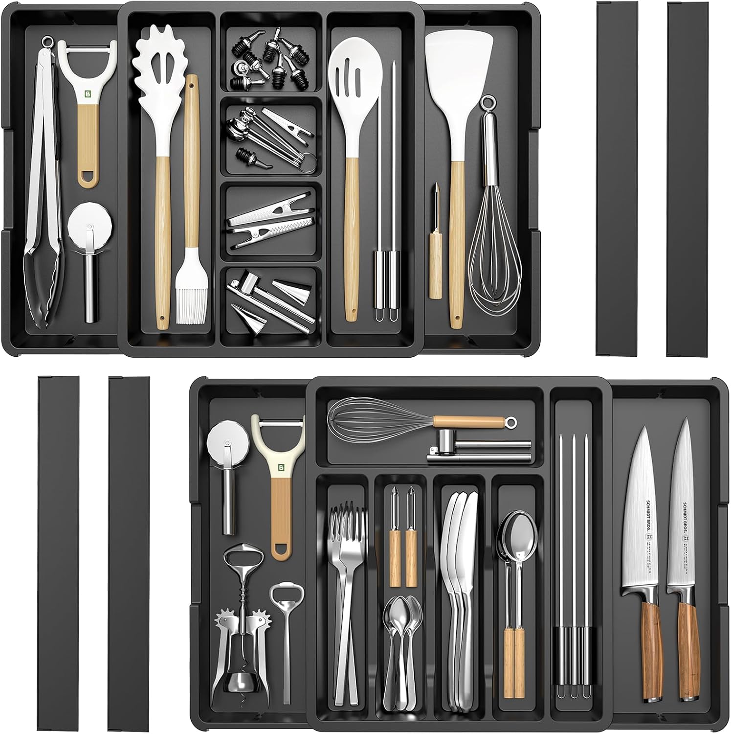 Amazon.com - KreuRaxy Expandable Utensil Drawer Organizer for Kitchen ...