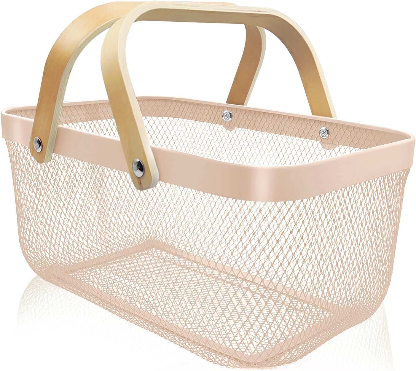 Amazon.com: Picnic Harvest Basket Wire Metal Mesh Steel Garden Basket ...