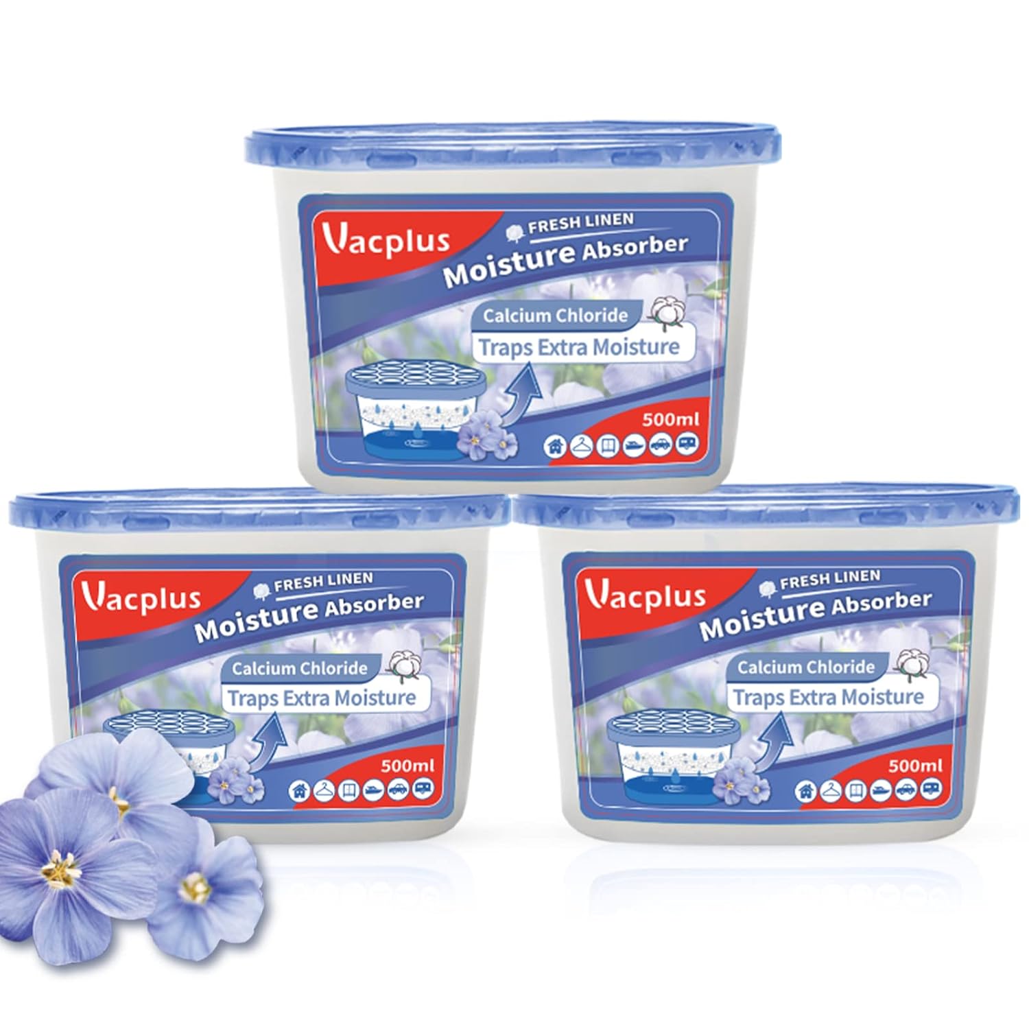 Amazon.com: Vacplus Moisture Absorbers - 10.5Oz, Fragrant Dehumidifiers ...