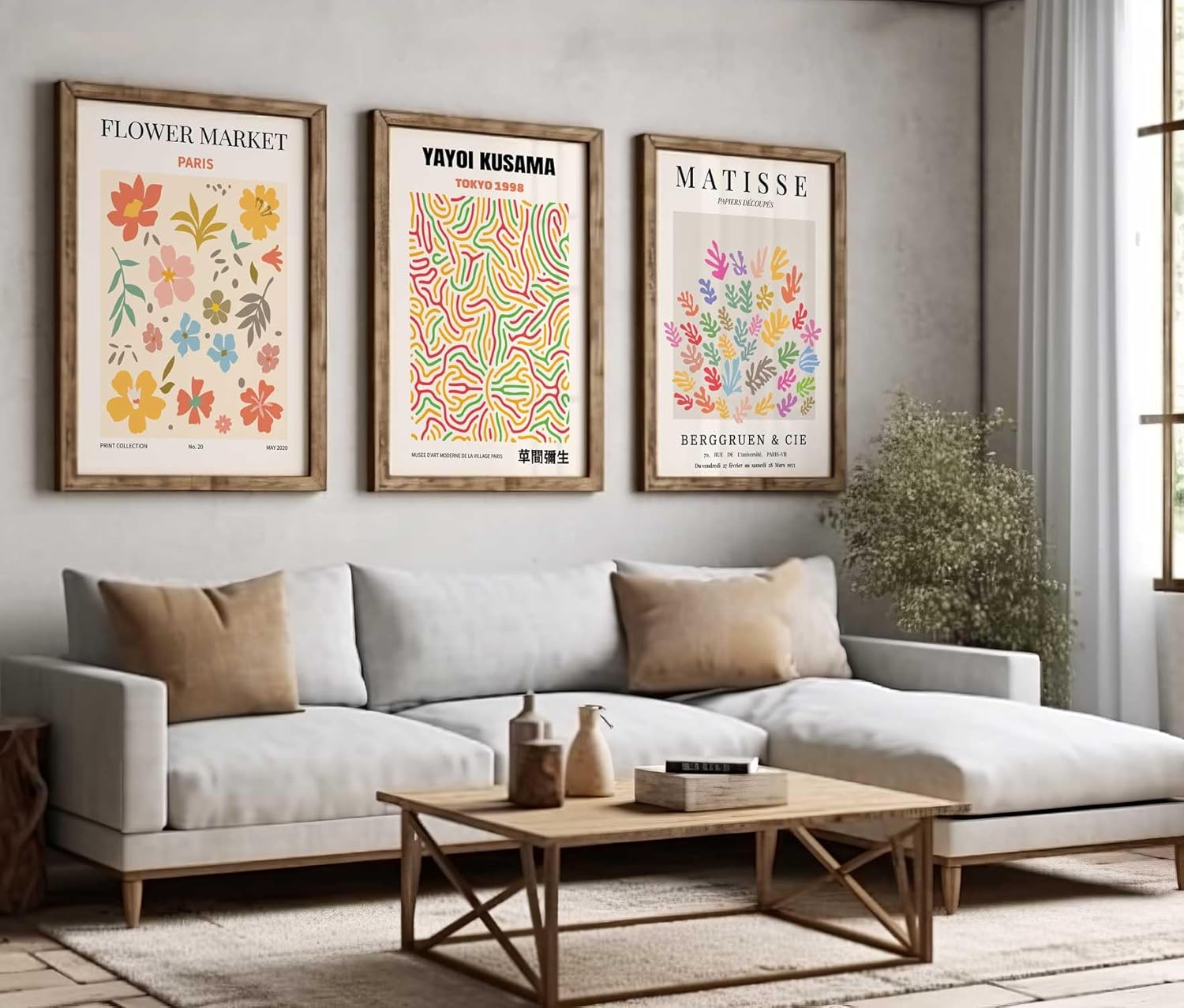 Amazon.com: Generic Wall Art Set of 3,Matisse Canvas Print, Flower ...