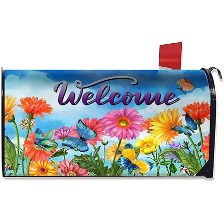 Hooetoon Mailbox Covers Magnetic Standard Size，Spring Summer Birds and ...