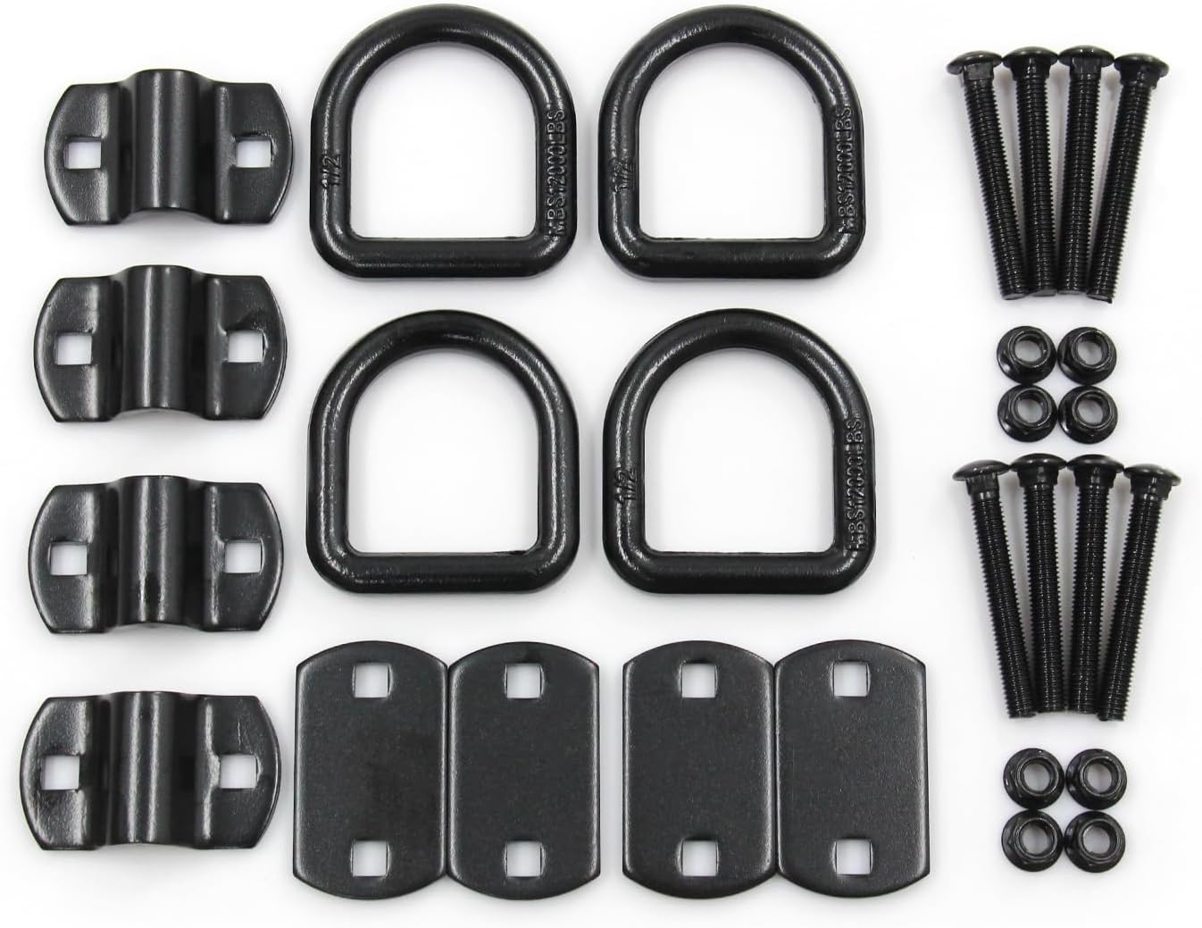 Amazon.com: Goldzhi Heavy Duty Bolt 1/2" -On Forged D Ring 12000 LBS Break Strength Tie Down ...