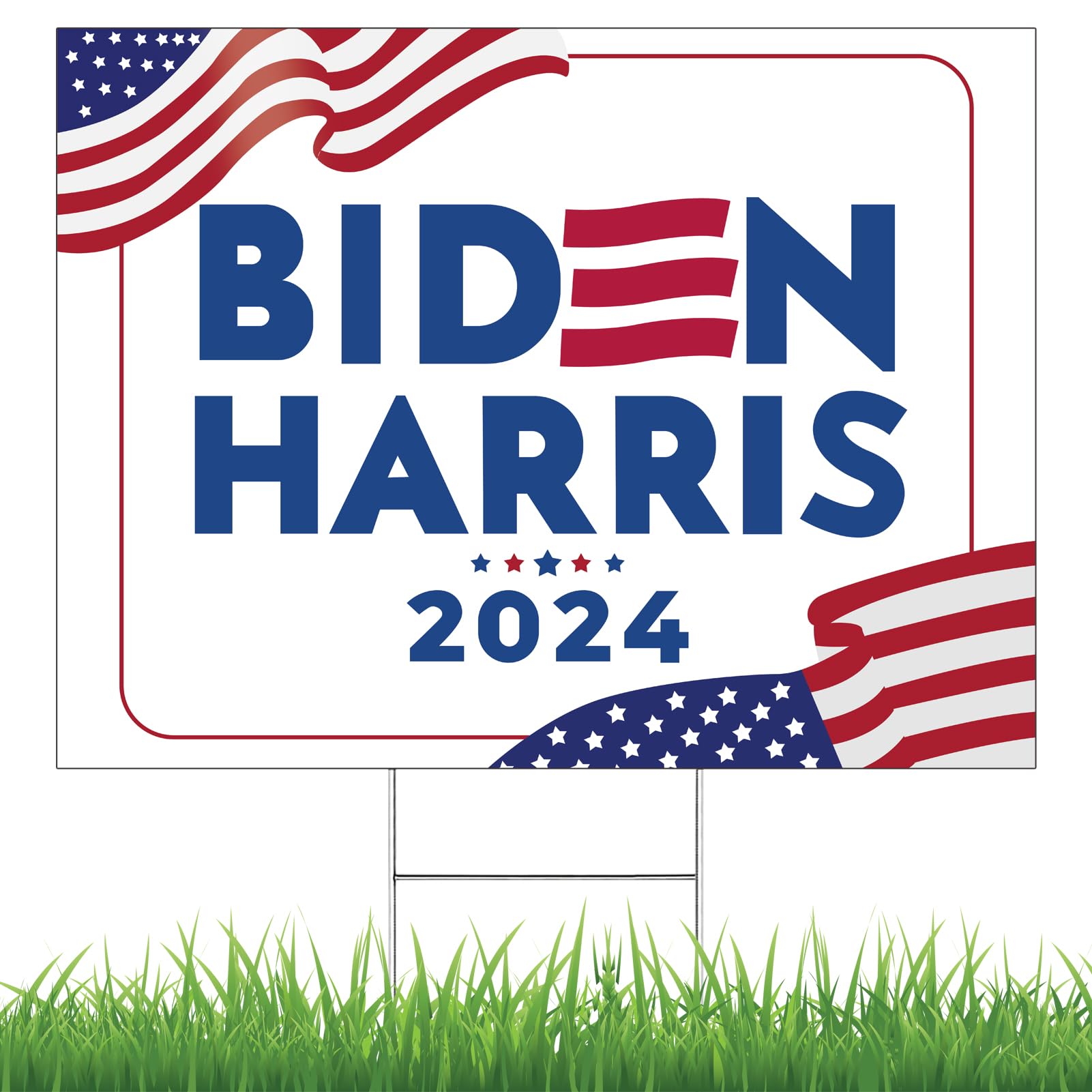 Snapklik.com : YHMHOG Biden 2024 Yard Sign - Biden Harris 16x12 ...