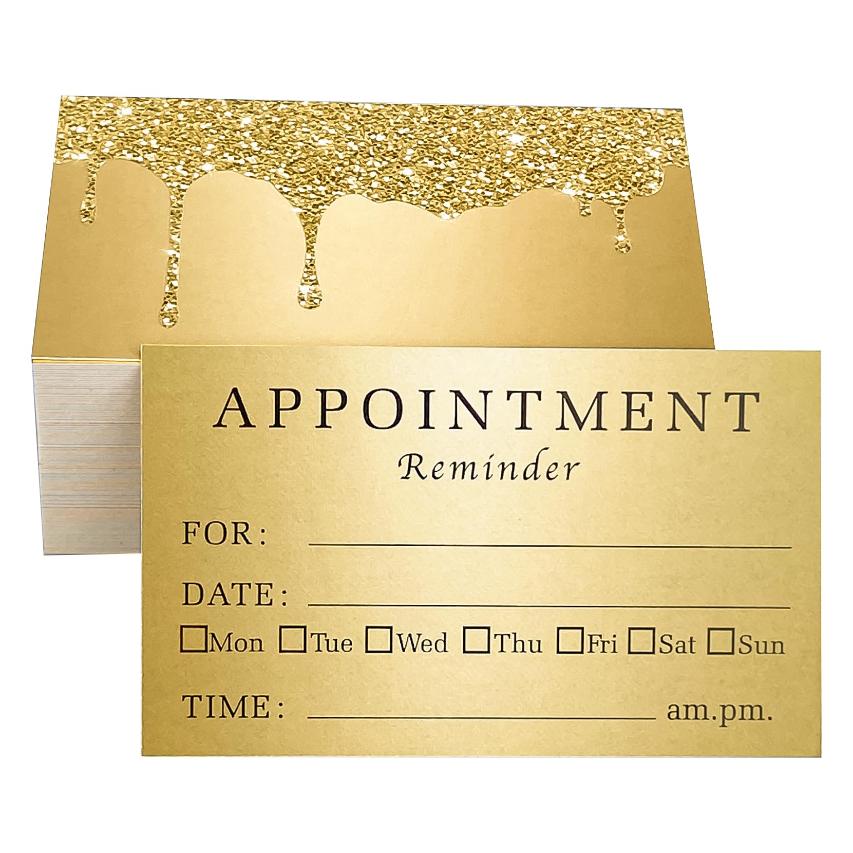 Amazon.com : RXBC2011 Gold Shimmer Cascade 2x3.5 Inch Appointment ...