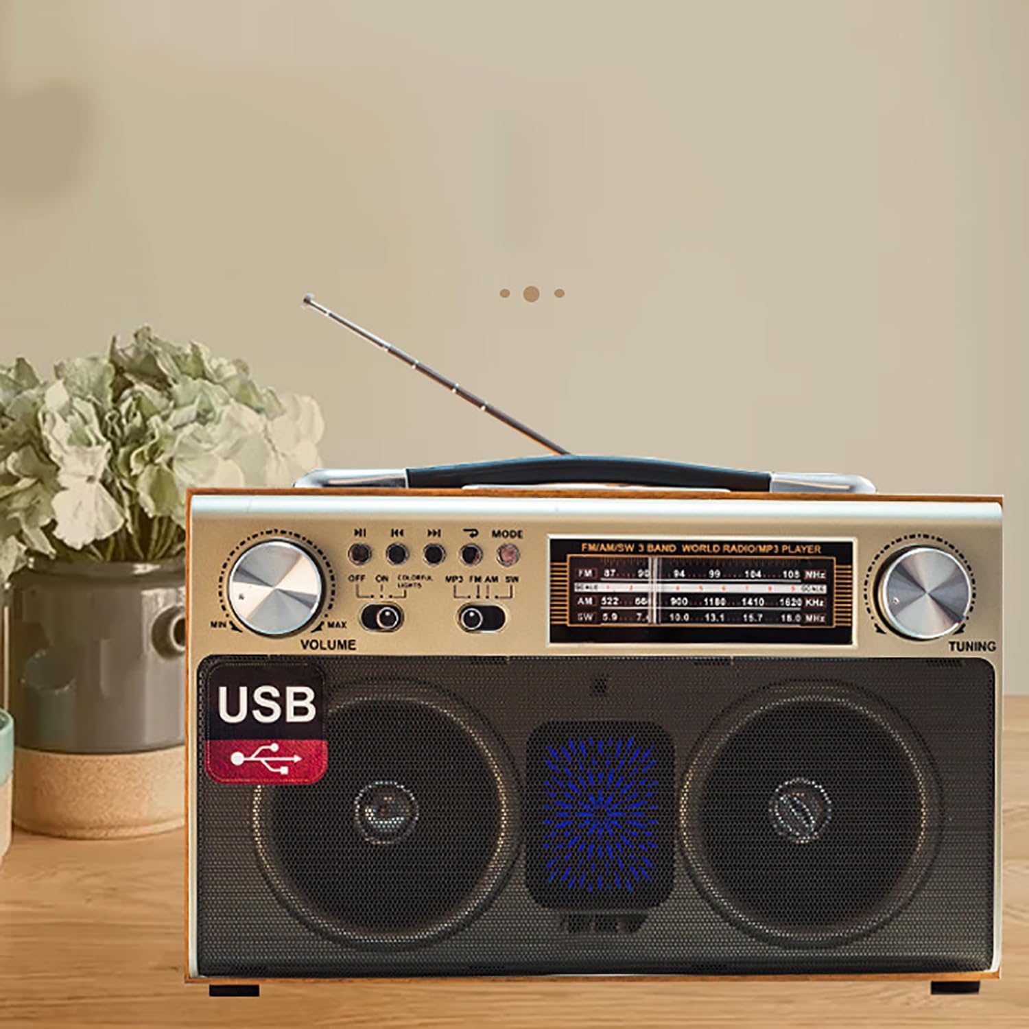 JOSBY Bluetooth Retro Cassette Radio, CD Tape Player, Classic 80s Style ...
