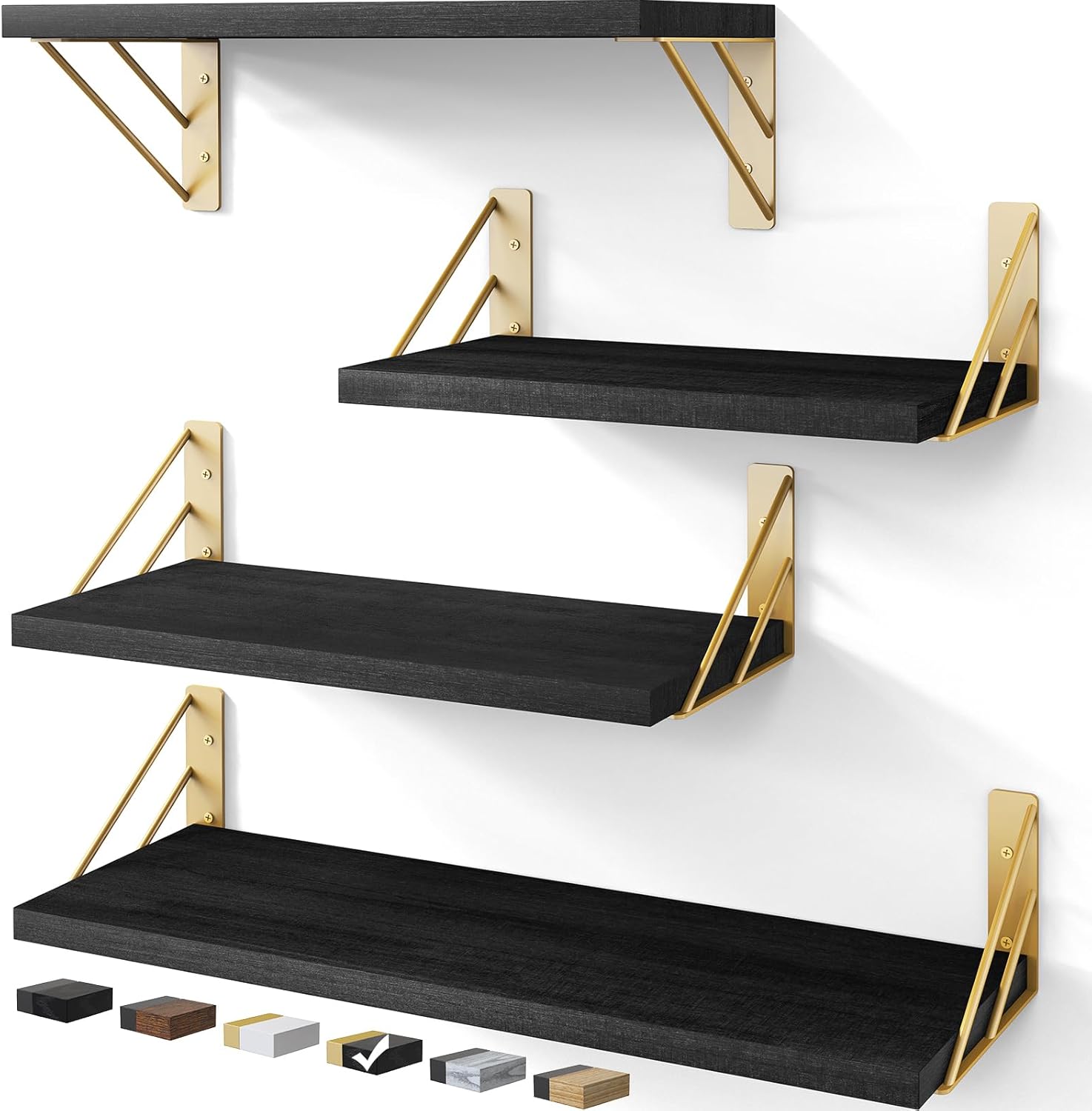 Amazon.com: BAYKA Floating Shelves for Bedroom Decor, Wall Shelves for ...