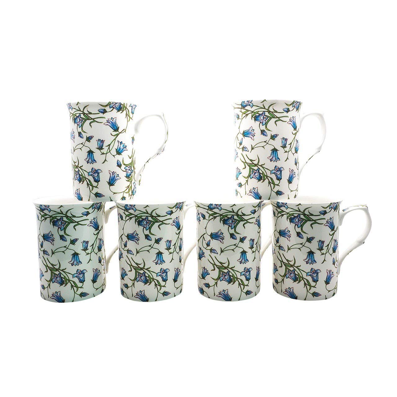FINE BONE CHINA BLUEBELL MUGS X 6 FREE NEXT DAY UK DELIVERY : Amazon.co ...