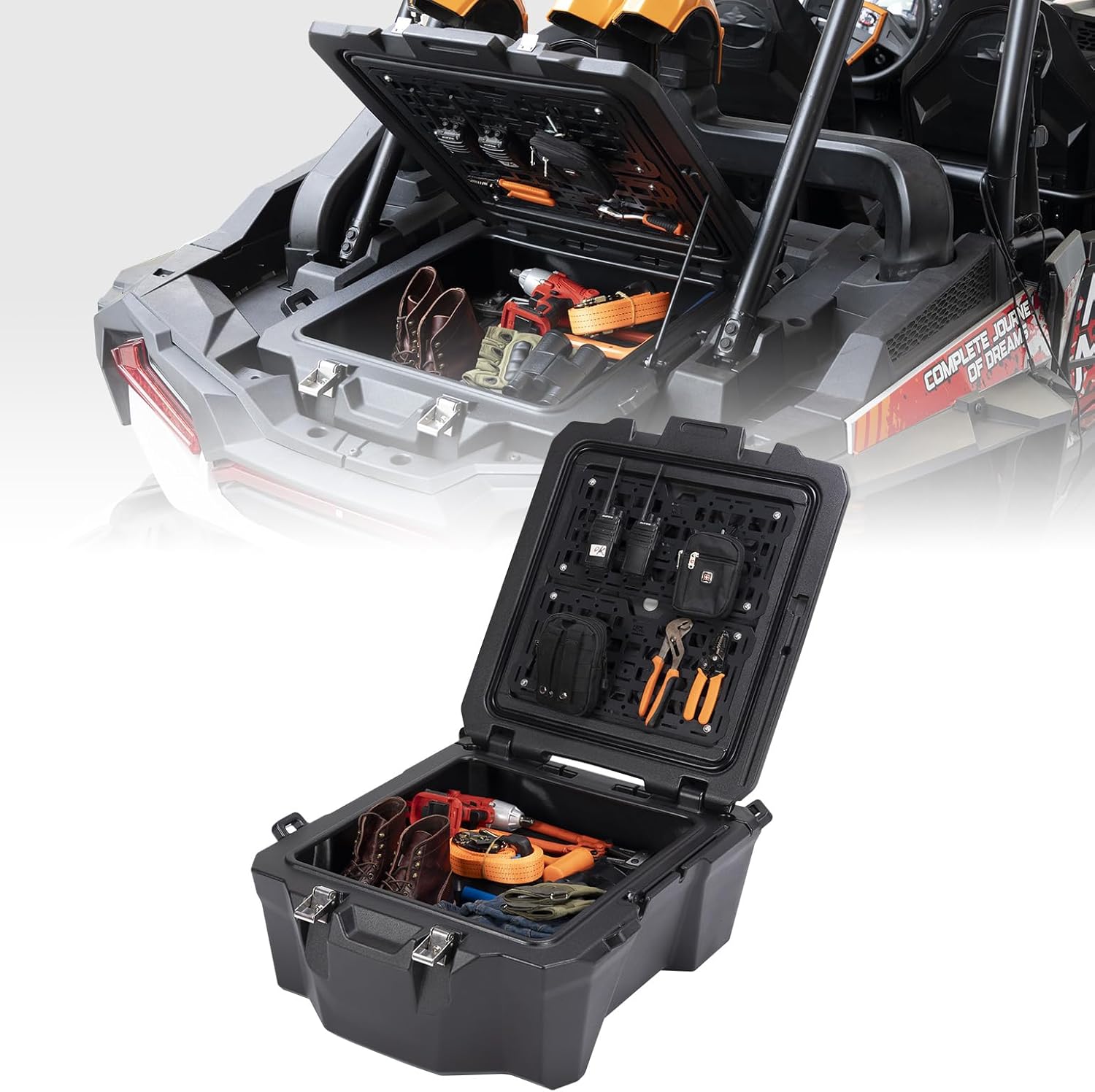 Amazon.com: KEMIMOTO100L (26.4 Gallons) UTV Rear Box Section Storage ...