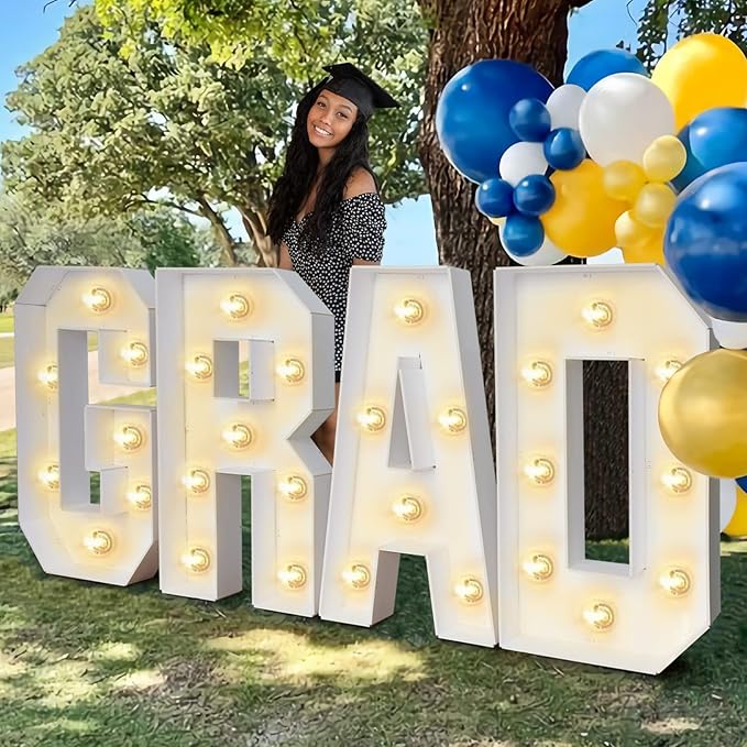 Amazon.com: 2023 Graduation Decorations - Large PRE-CUT GRAD Marquee ...