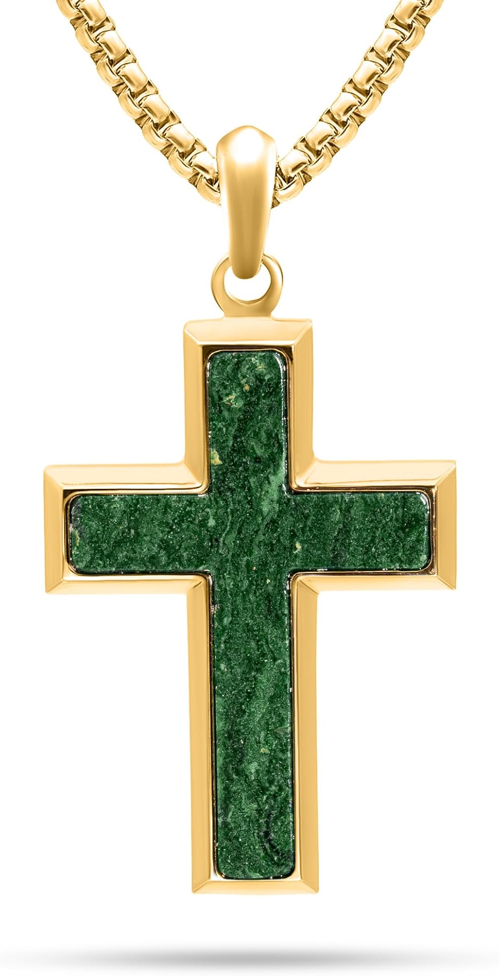 Rtzn Jade Necklace For Men Premium Green Jade Pendant Stainless ...