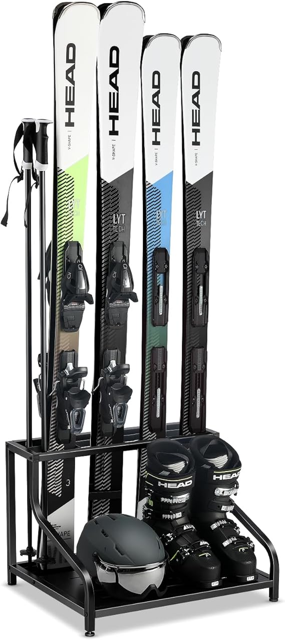 Amazon.com: FHXZH Ski Storage Rack for Garage - Freestanding Ski ...