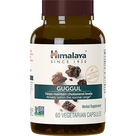 Himalaya Guggul, Cholesterol Supplement for Healthy LDL, HDL and ...