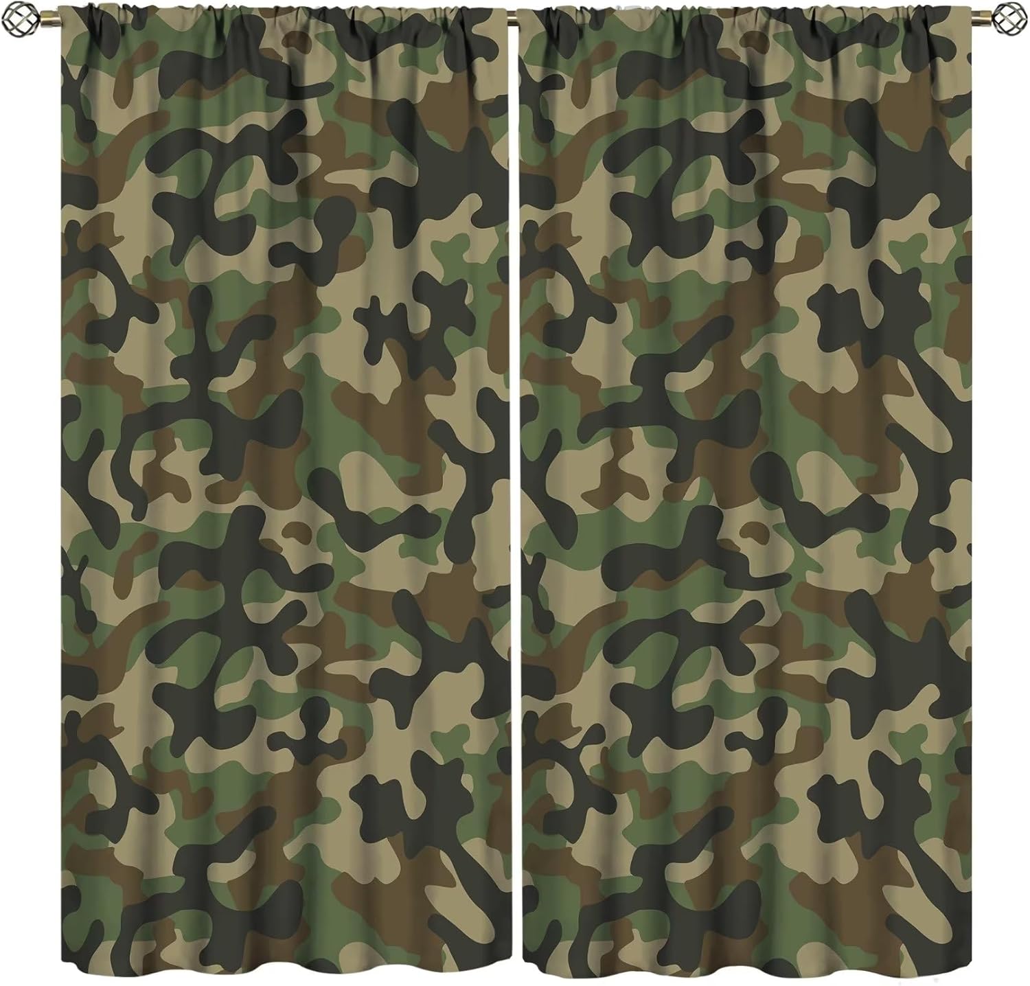Amazon.com: Camouflage Curtains for Teens, Kids, Boys, Girls - Army ...