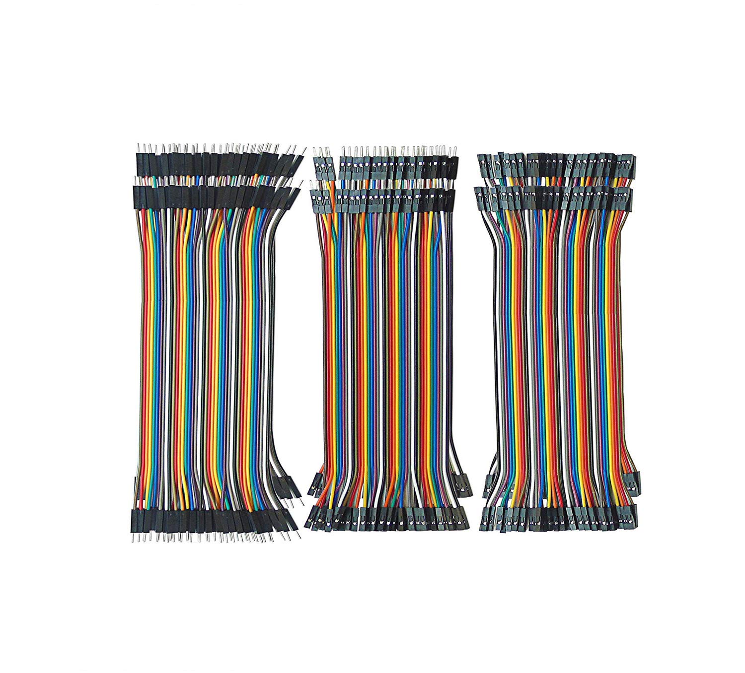 Amazon.co.jp: Breadboard Jumper Wire 40*6 Pin 10cm Emith Dupont Cable ...
