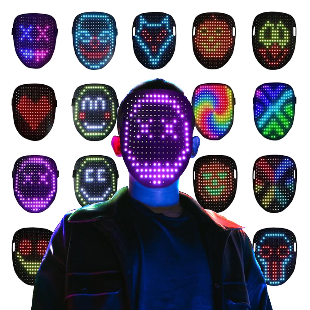 Buy Seenew Led with Gesture Sensing, Popular Halloween Led Lighted Face ...