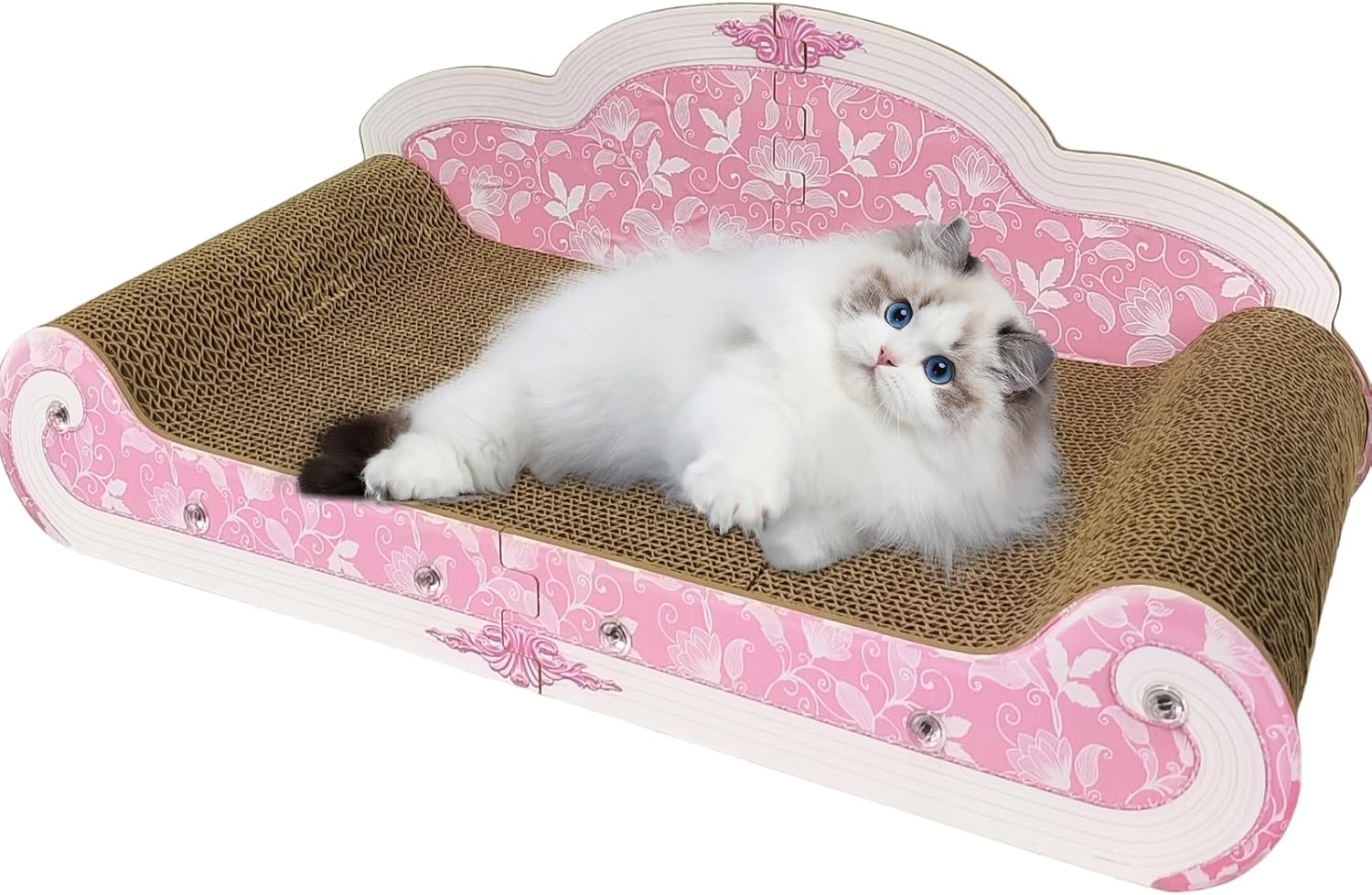 Amazon.com : INRLKIT Luxury Cardboard Cat Scratcher Sofa Bed, Couch ...