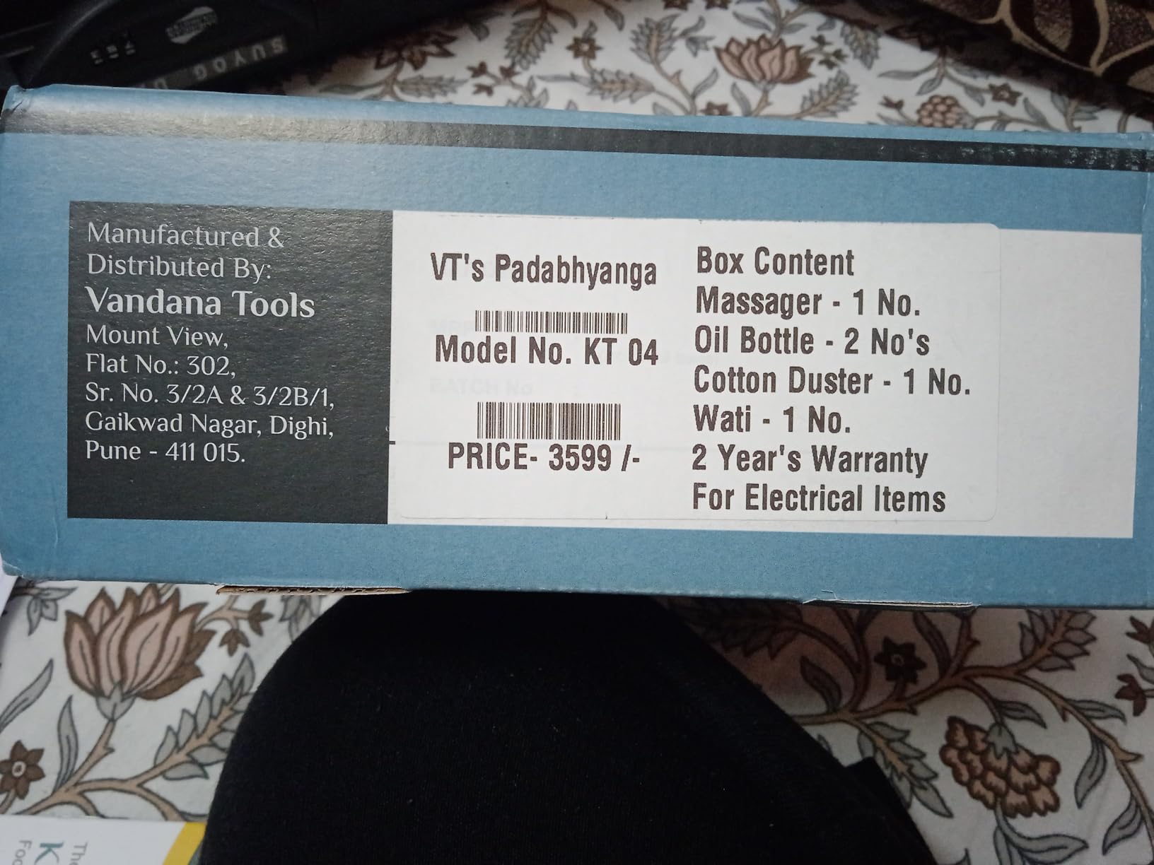 VT's Padabhyanga Electric Ayurvedic Kansa Vatki foot massager (Green ...