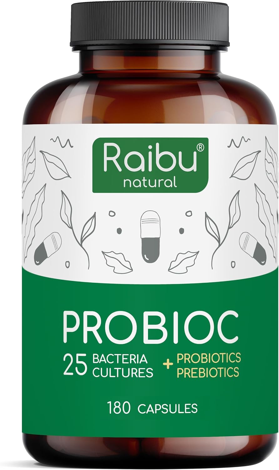 Raibu Probiotics for Gut Health - Probiotics & Prebiotics - 25 ...