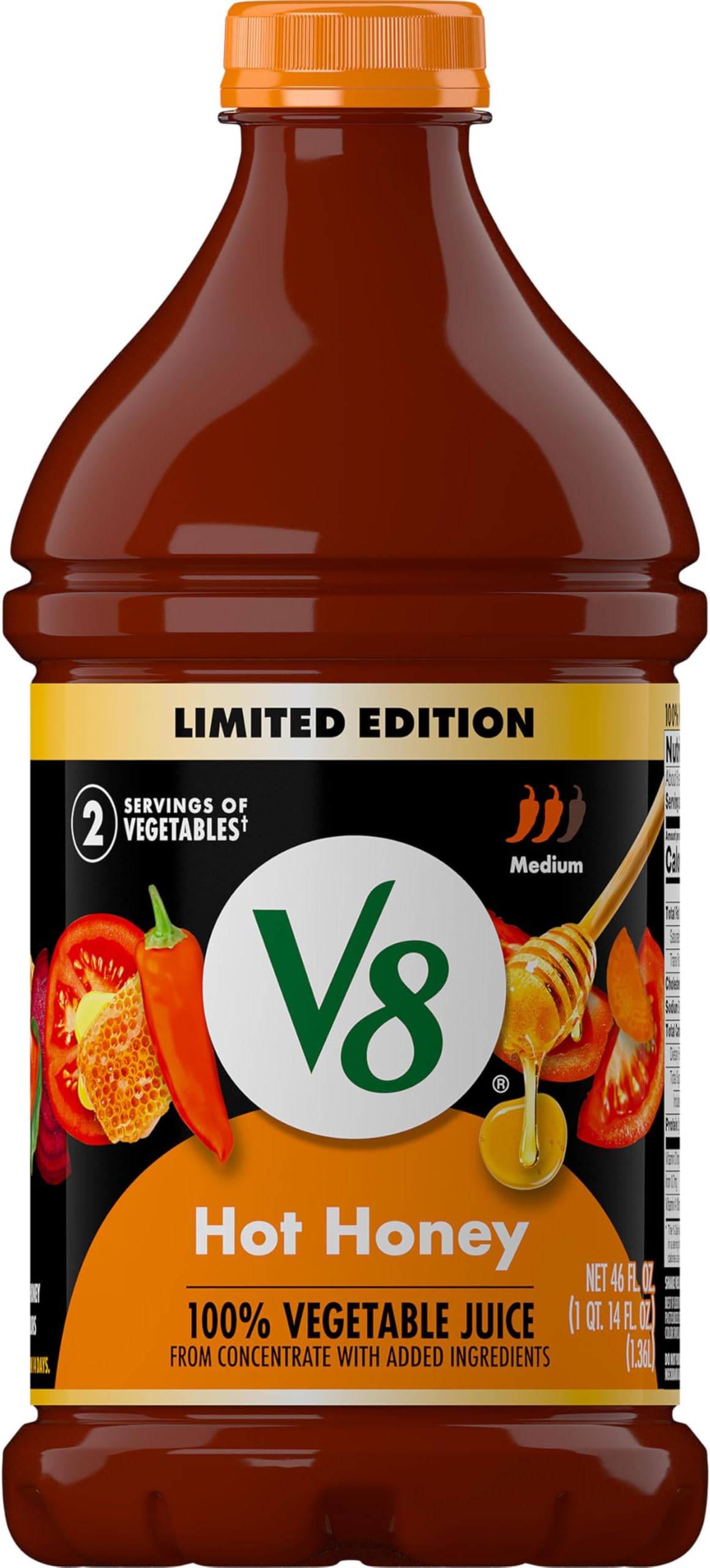 Amazon.com: V8 Deliciously Green 100% Fruit and Vegetable Juice, 46 fl ...