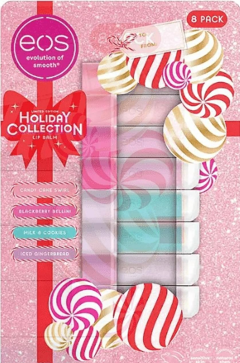 Amazon.com : EOS Holiday Collection Lip balm Variety pack, 8pk : Beauty ...