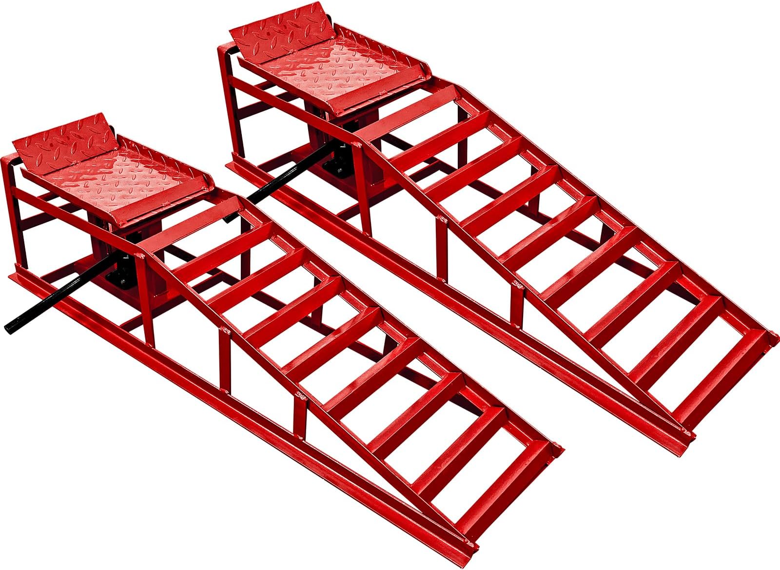 Amazon.com: 2 Pack Hydraulic Car Ramps 5T 11000lbs Low Profile Car Lift ...