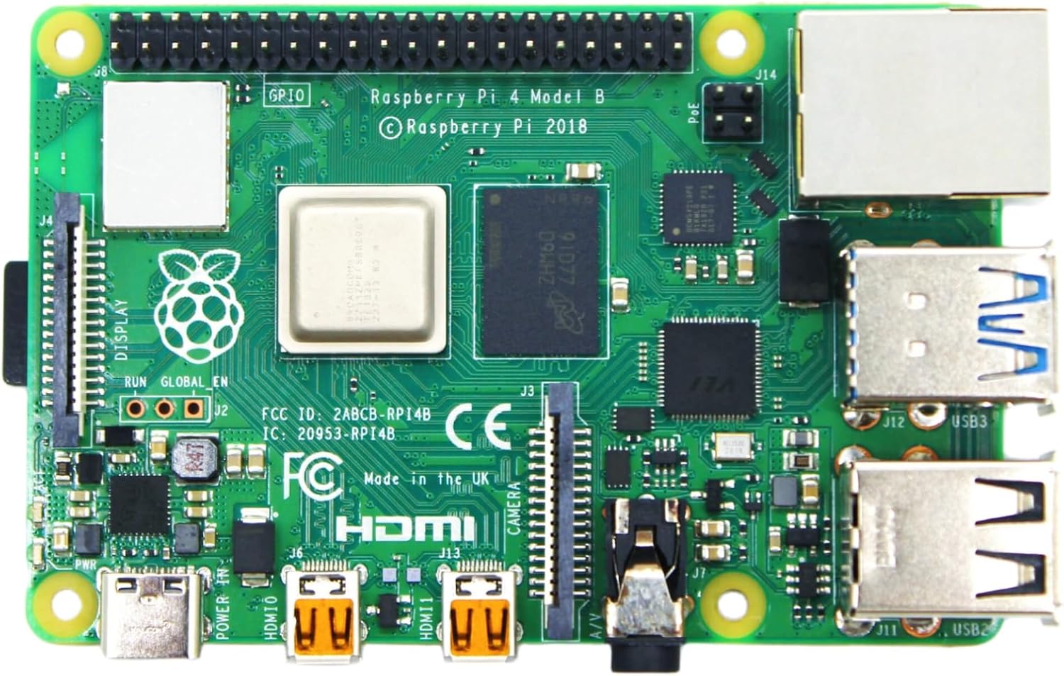 RasTech Raspberry Pi 4 8GB Model B 1.5GHz Quad-core Cortex-A72 64-bit ...